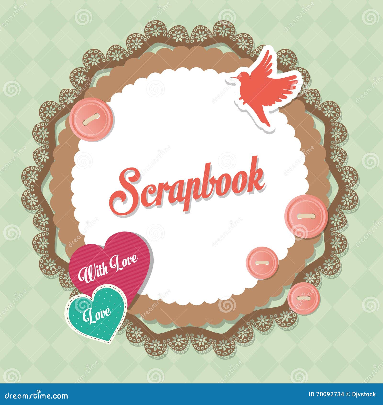 Design of Scrapbook Icons, Vector Design Stock Vector - Illustration of ...
