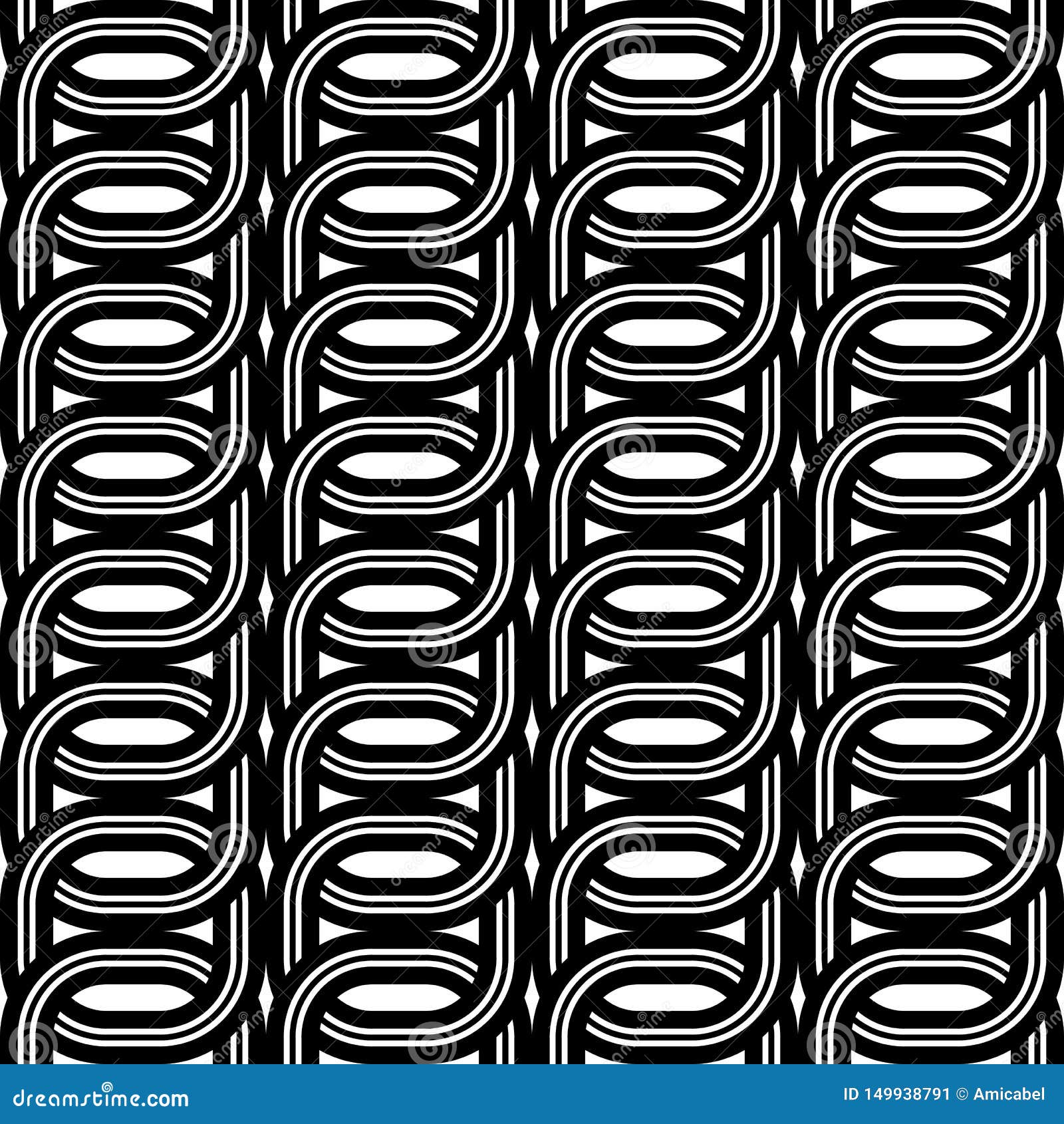 Design Seamless Chain Pattern Stock Vector - Illustration of ...