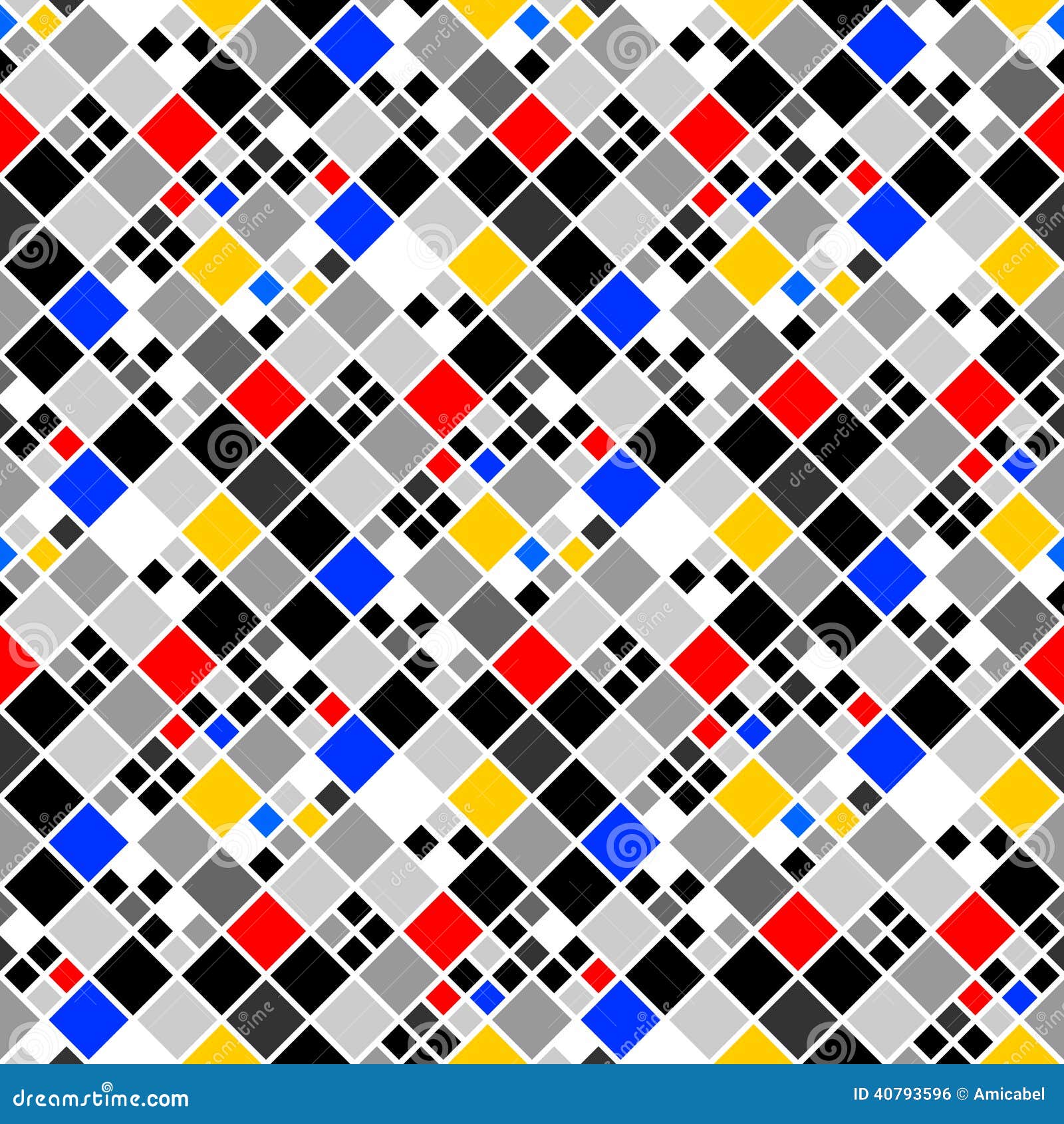 Design Seamless Colorful Mosaic Pattern Stock Vector - Illustration of ...