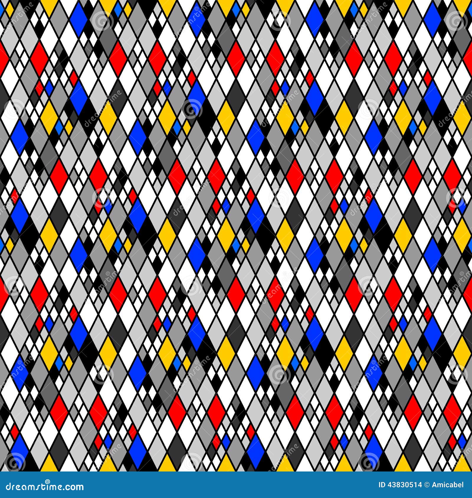 Design Seamless Colorful Mosaic Pattern Stock Vector Illustration Of