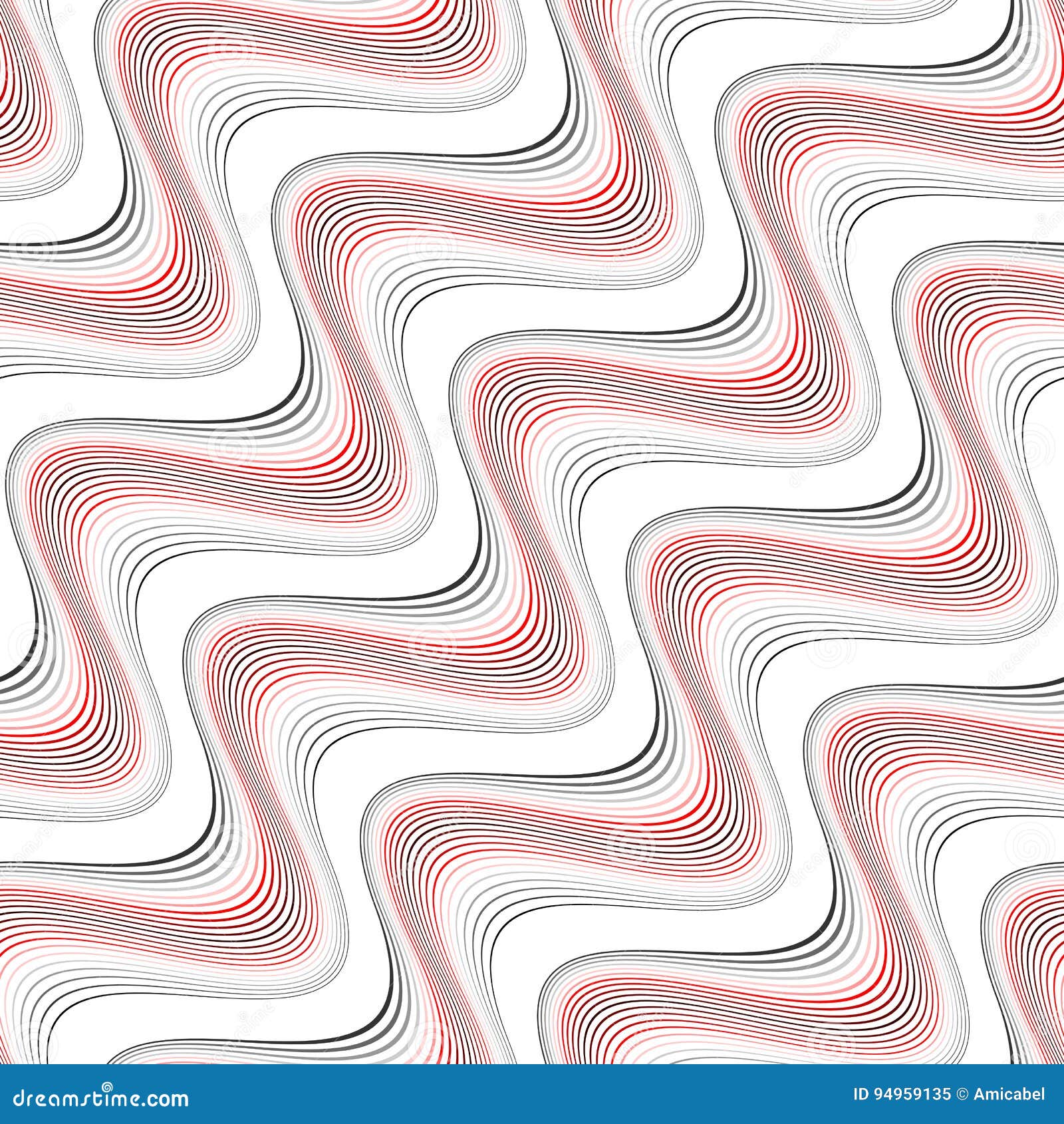 Design Seamless Colorful Waving Pattern Stock Vector - Illustration of ...