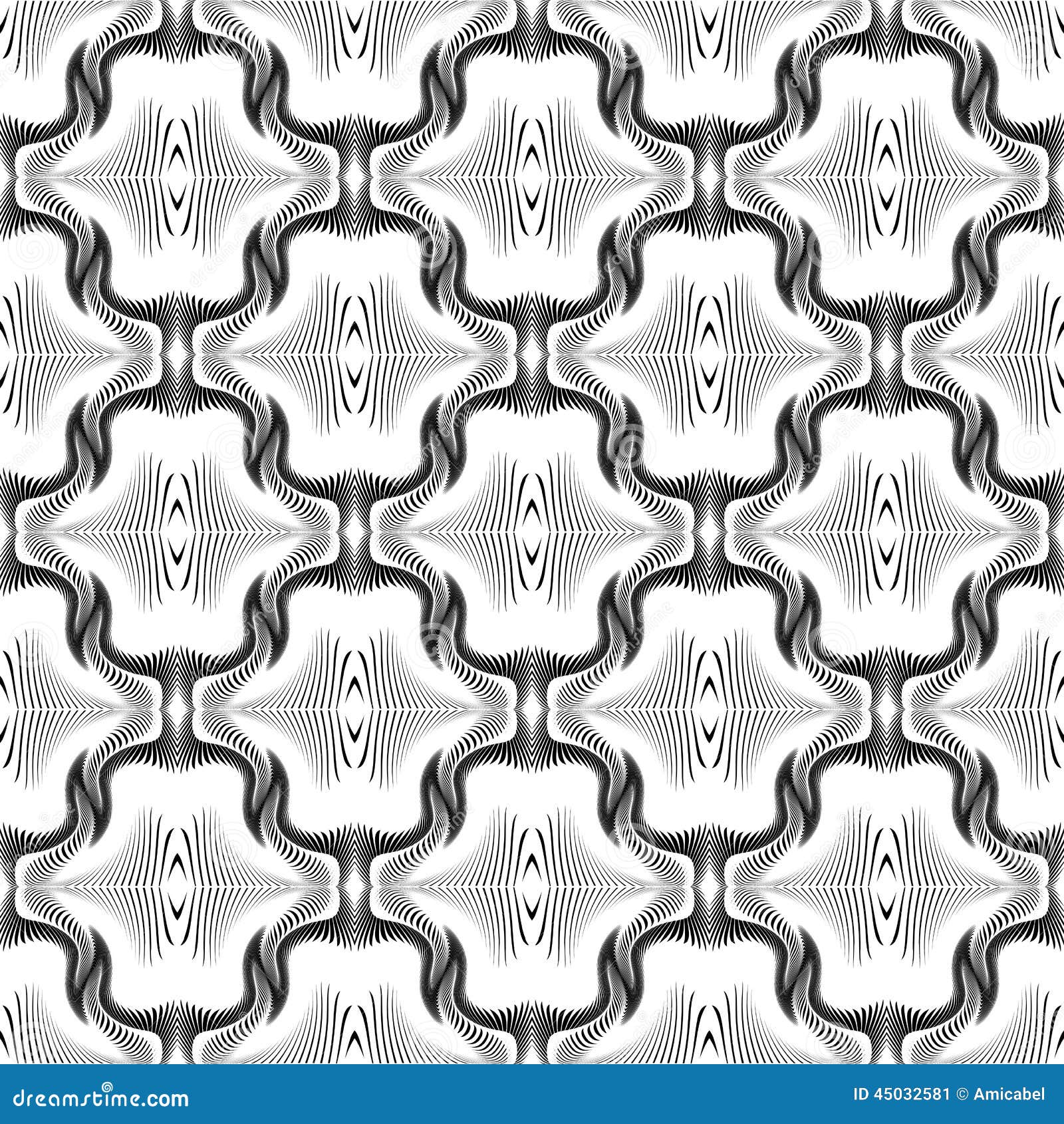 Design Seamless Decorative Trellised Pattern Cartoon Vector ...
