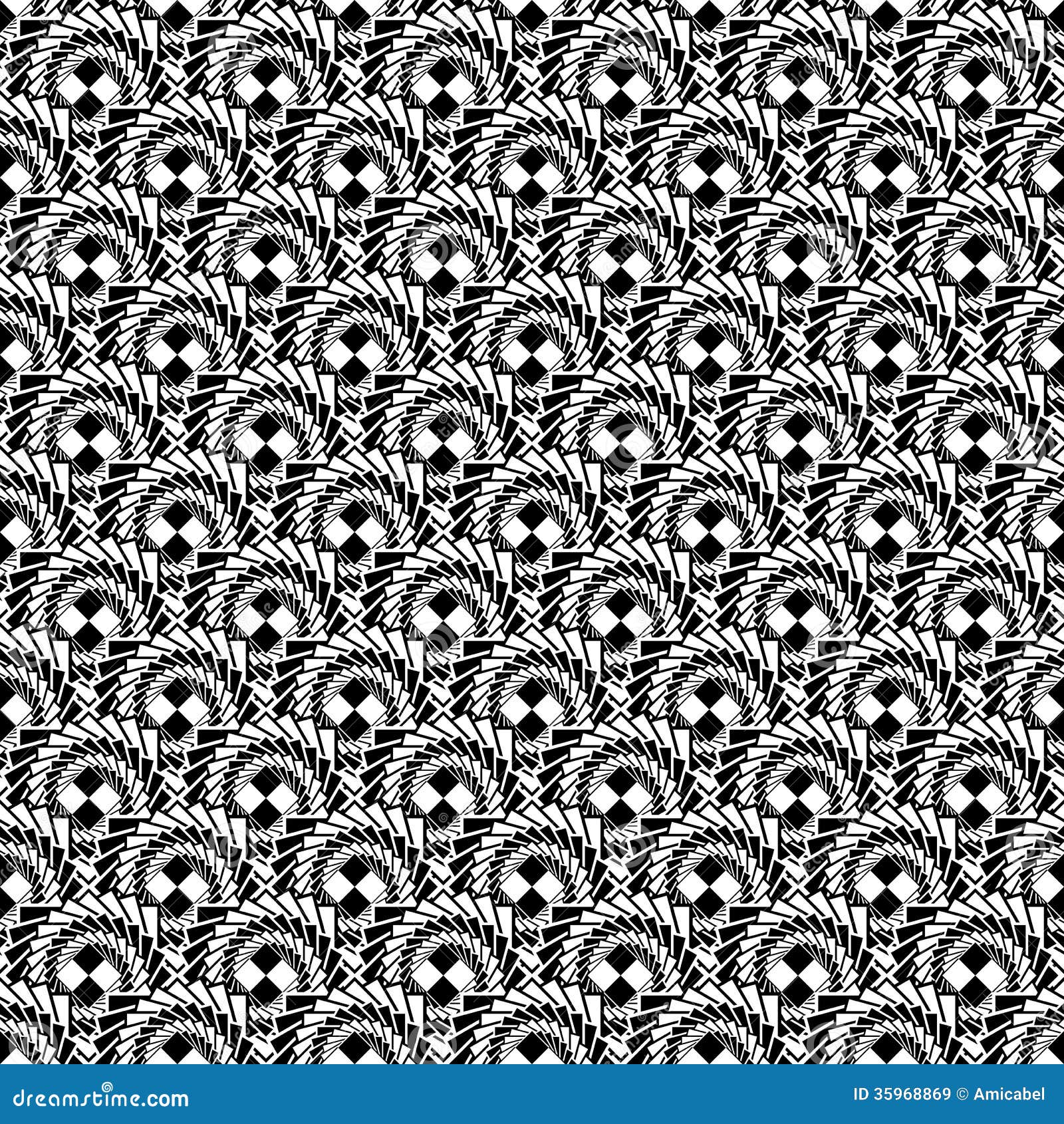Design Seamless Monochrome Abstract Spiral Diagonal Pattern Stock ...