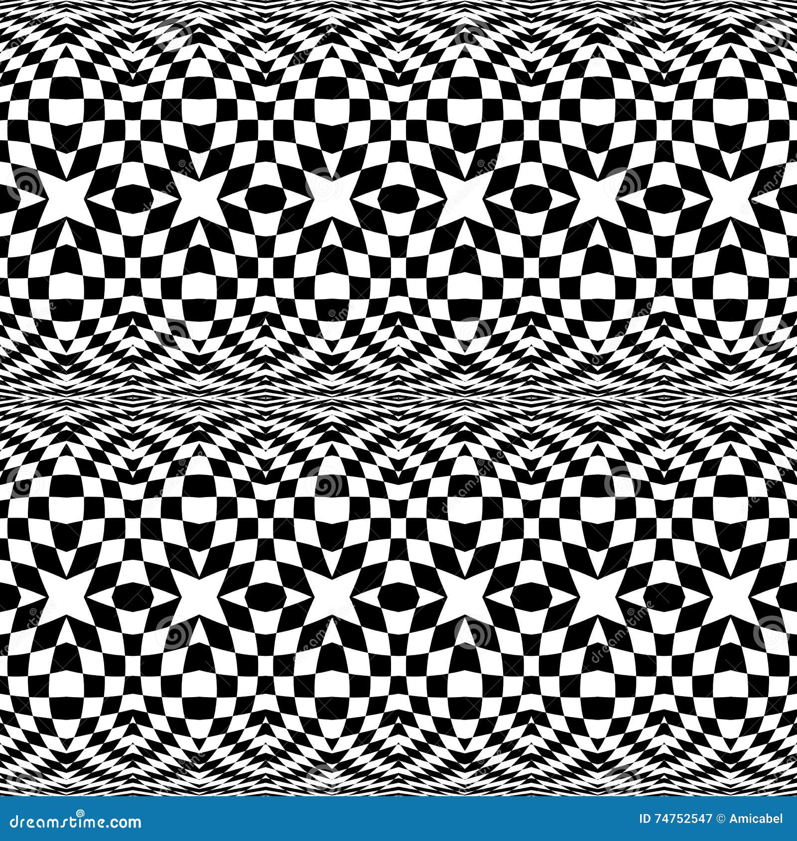 Design Seamless Monochrome Checkered Pattern Stock Vector ...