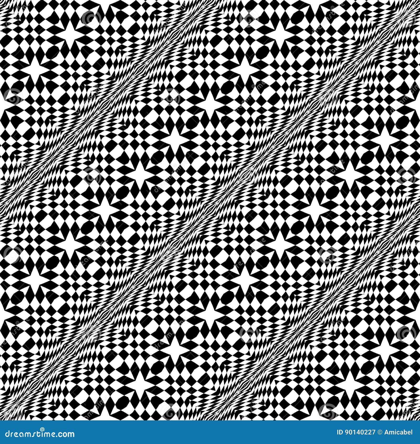 Design Seamless Monochrome Checkered Pattern Stock Vector ...