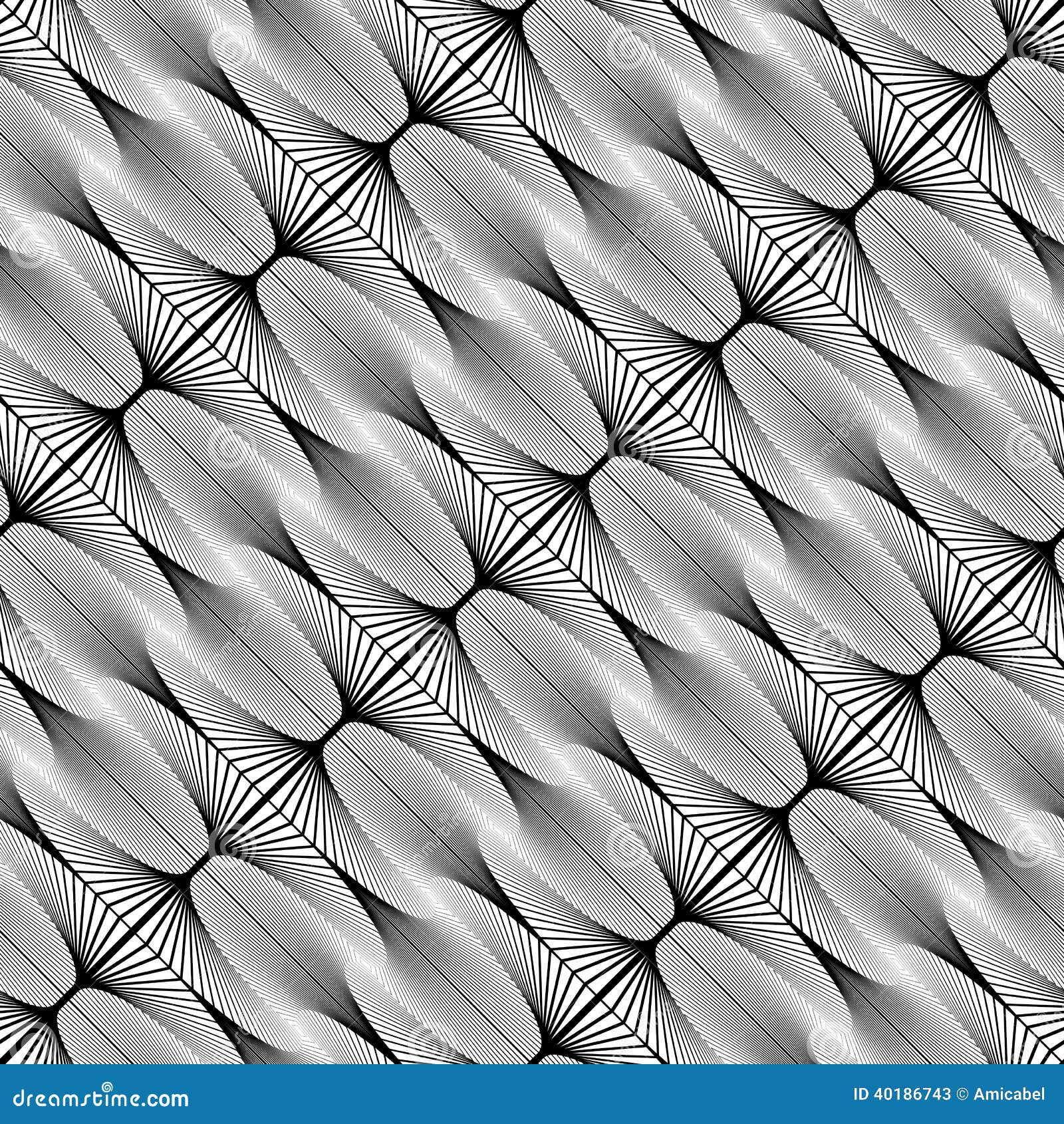 Design Seamless Monochrome Decorative Pattern Stock Vector ...