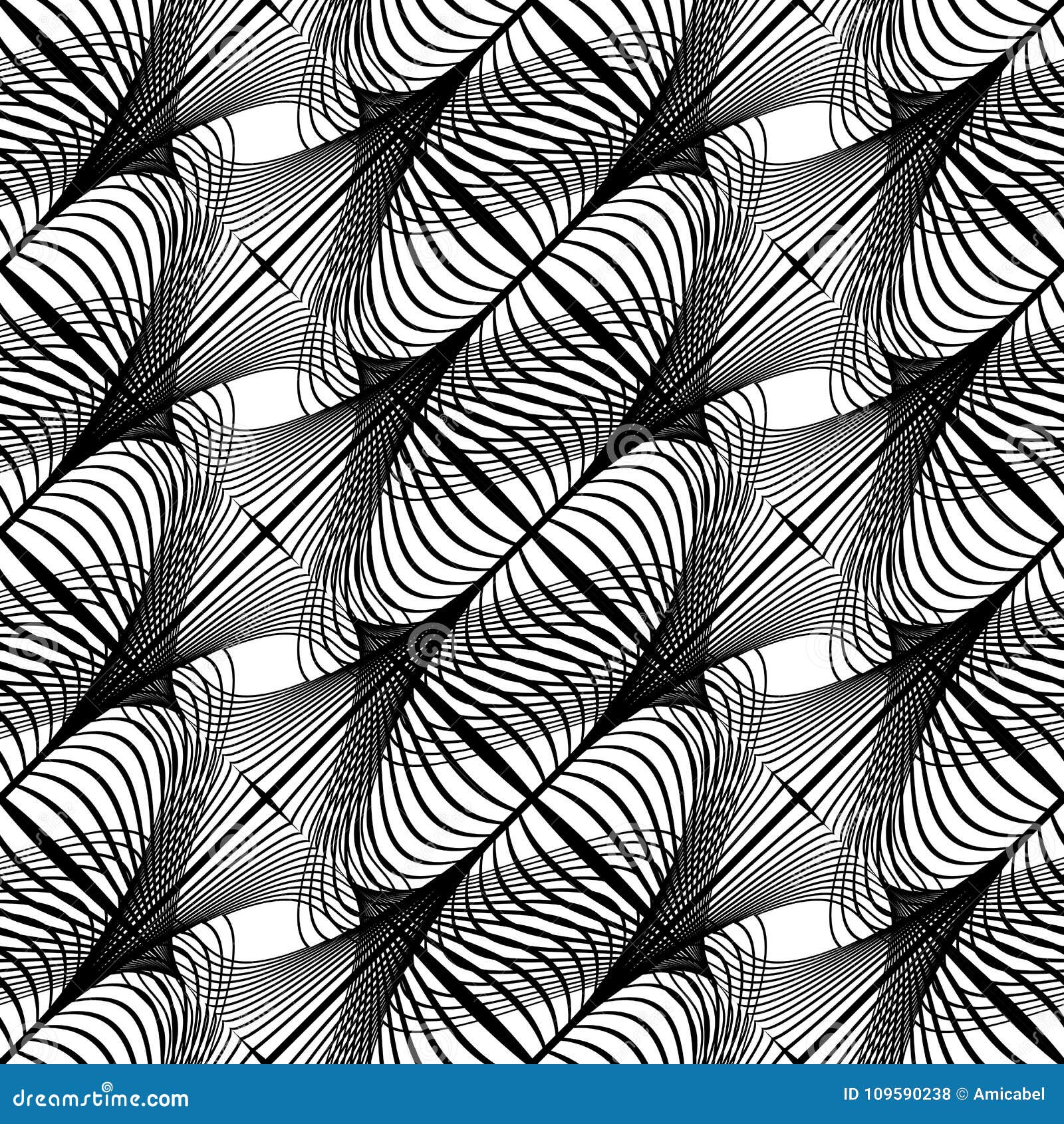 Design Seamless Monochrome Decorative Pattern Stock Vector ...