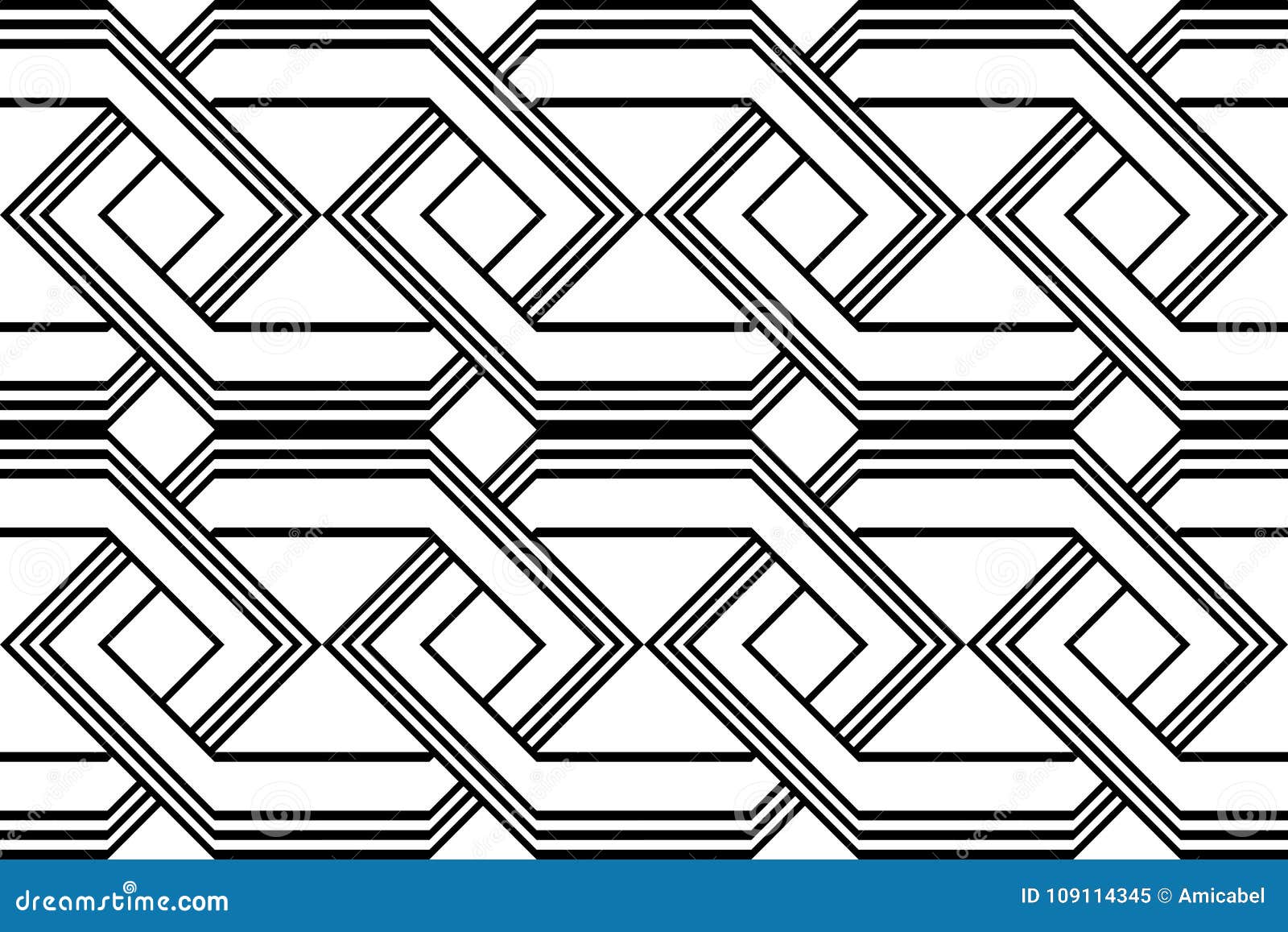 Design Seamless Monochrome Geometric Pattern Stock Vector ...
