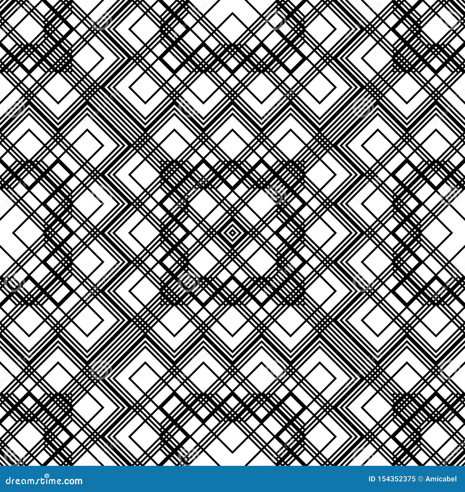 Design Seamless Monochrome Geometric Pattern Stock Vector ...