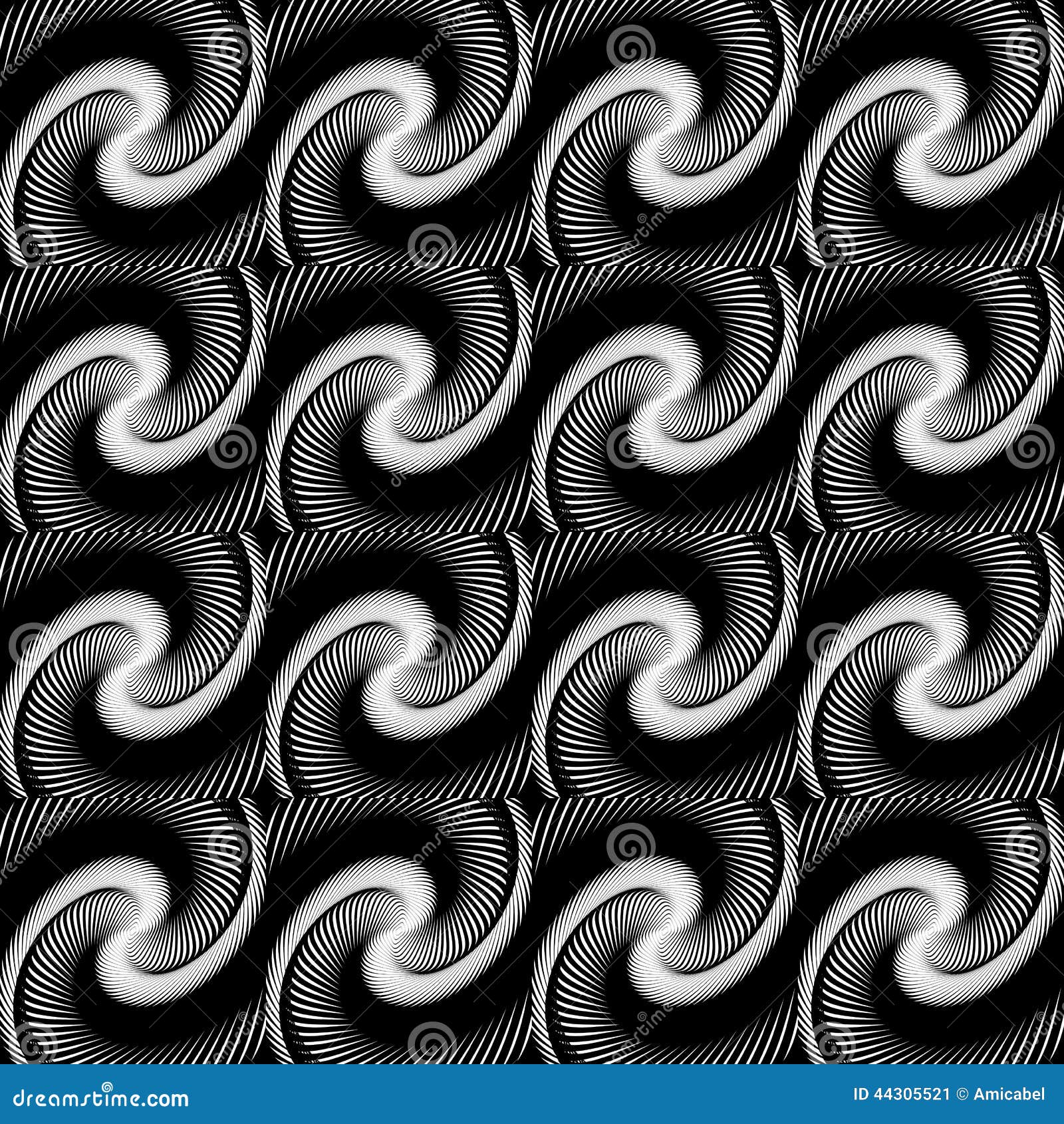 Design Seamless Monochrome Geometric Pattern Stock Vector ...