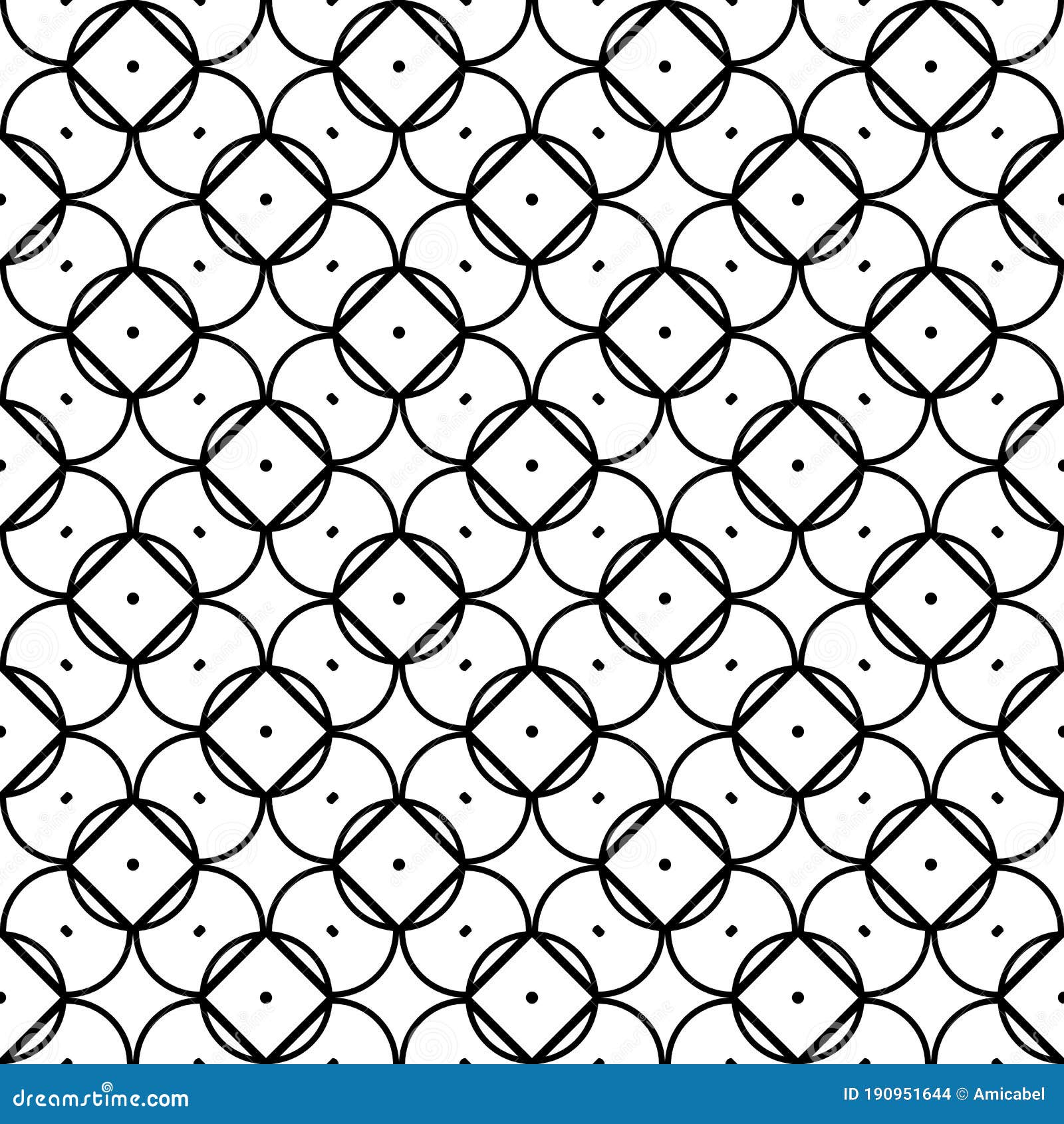 Design Seamless Monochrome Grating Pattern Stock Vector - Illustration ...
