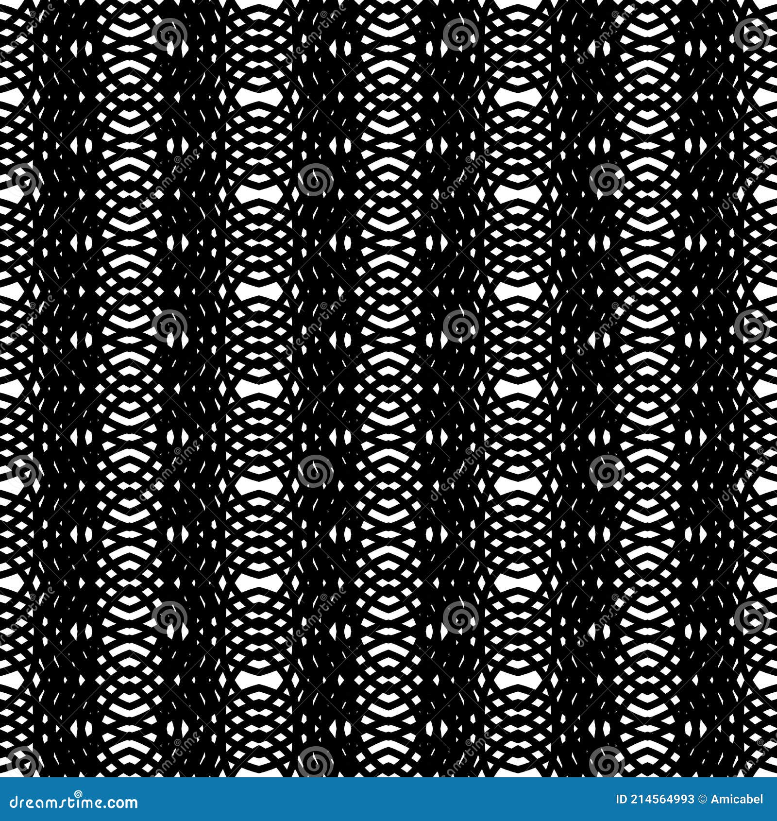 Design Seamless Monochrome Grating Pattern Stock Vector - Illustration ...