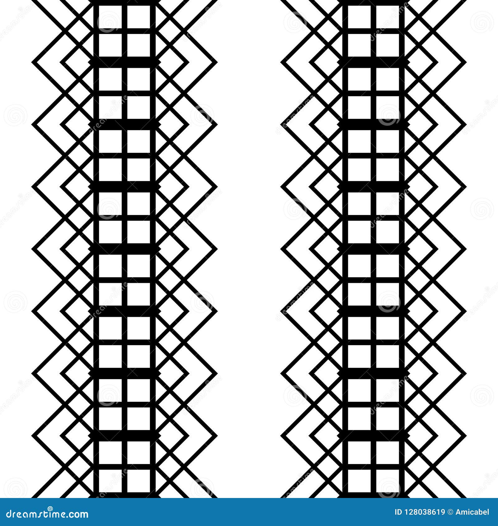 Design Seamless Monochrome Grating Pattern Stock Vector - Illustration ...