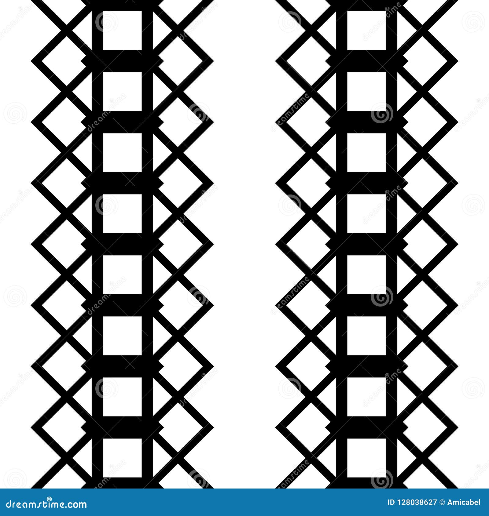 Design Seamless Monochrome Grating Pattern Stock Vector - Illustration ...