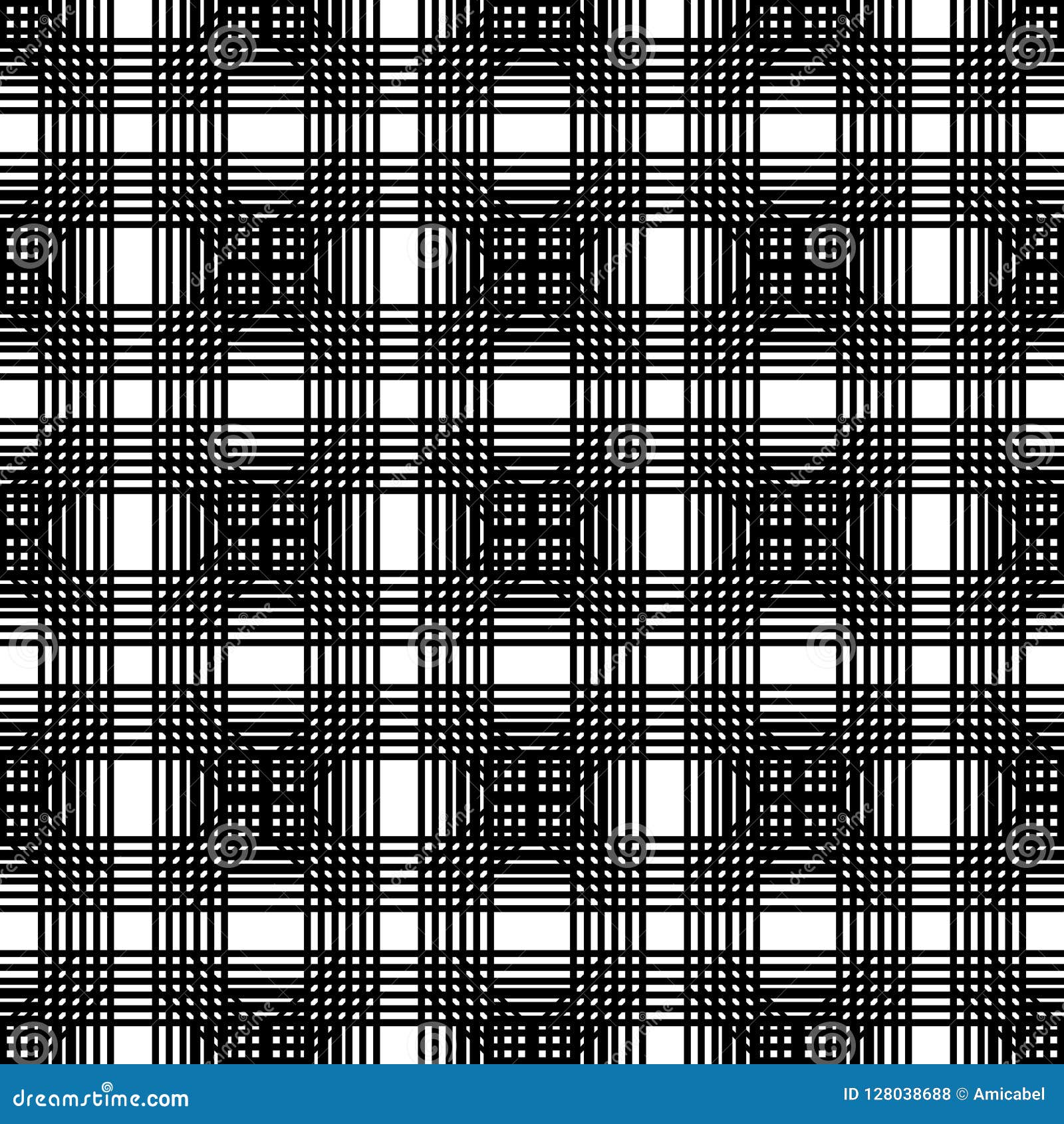 Design Seamless Monochrome Grating Pattern Stock Vector - Illustration ...