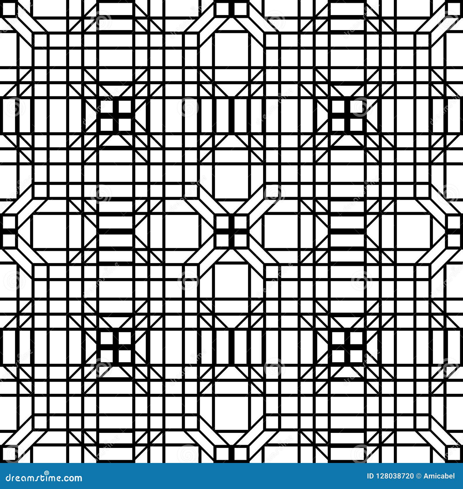 Design Seamless Monochrome Grating Pattern Stock Vector - Illustration ...