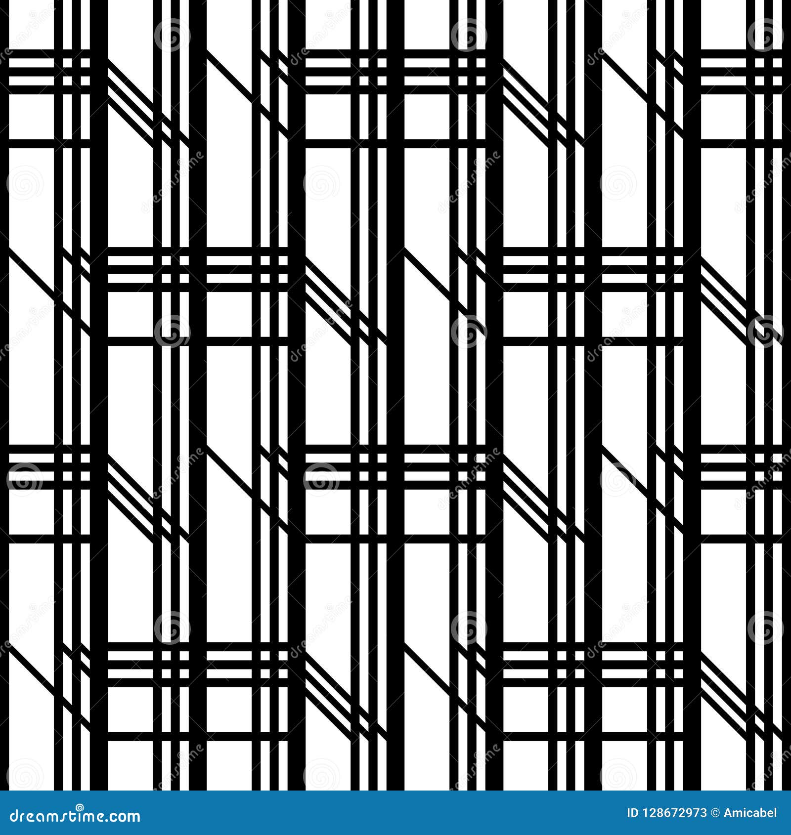 Design Seamless Monochrome Grating Pattern Stock Vector - Illustration ...