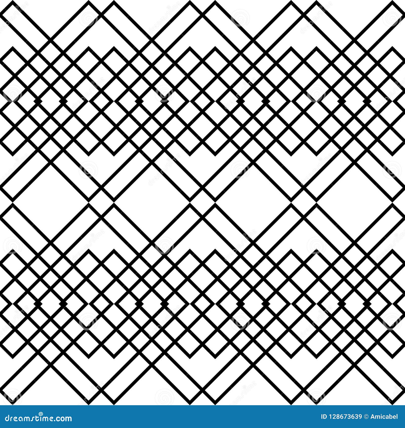 Design Seamless Monochrome Grating Pattern Stock Vector - Illustration ...