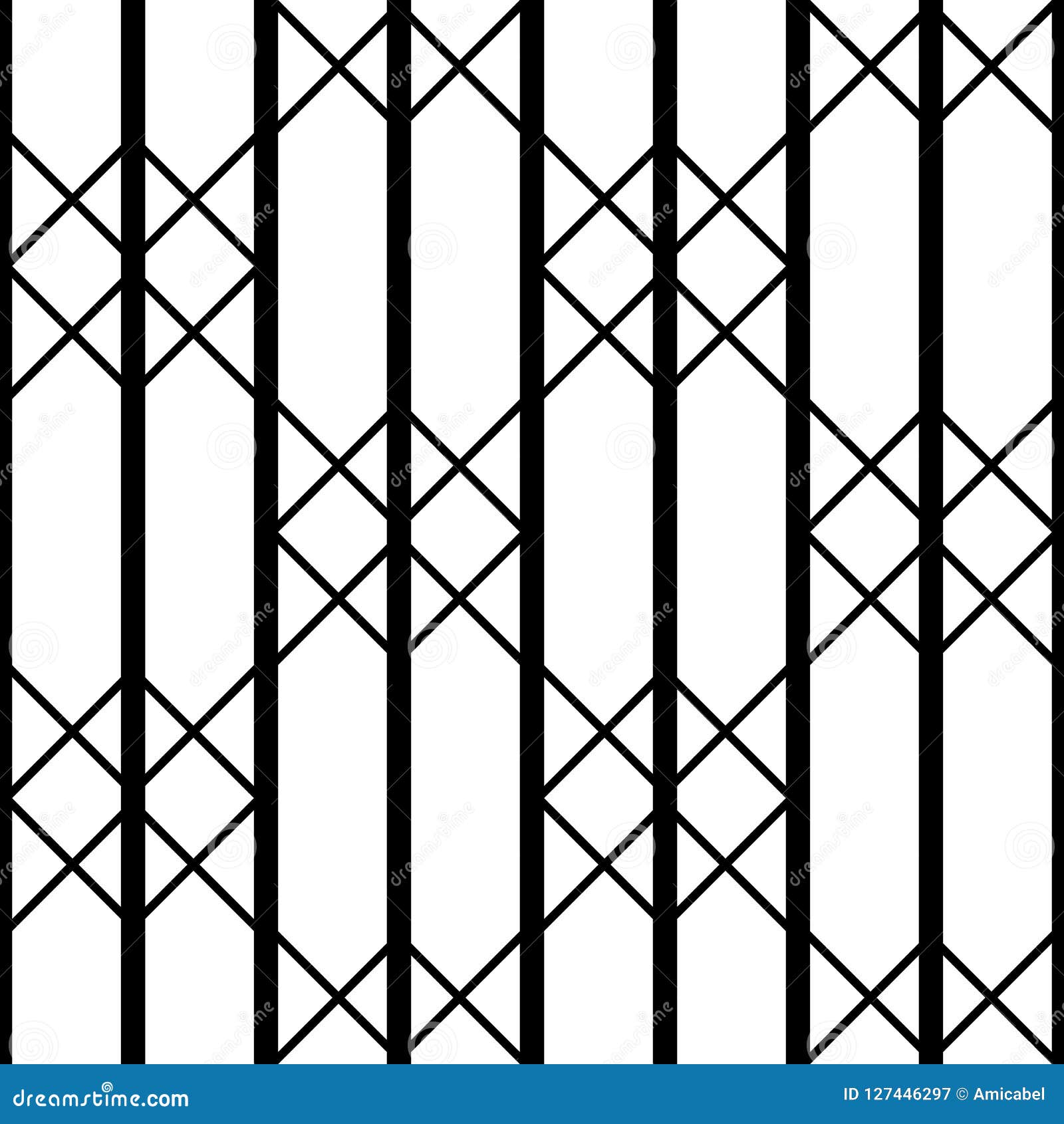 Design Seamless Monochrome Grating Pattern Stock Vector - Illustration ...