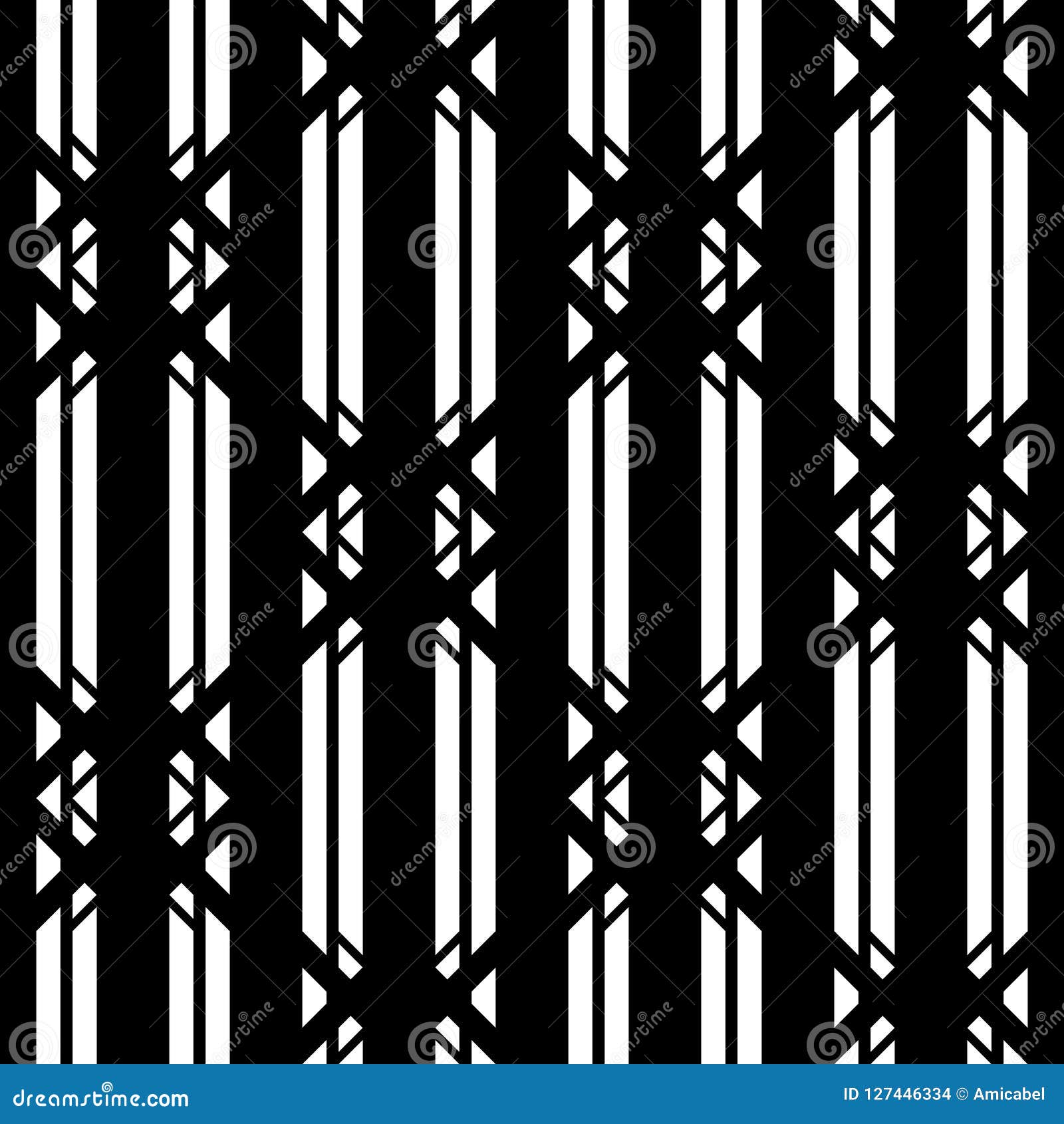 Design Seamless Monochrome Grating Pattern Stock Vector - Illustration ...