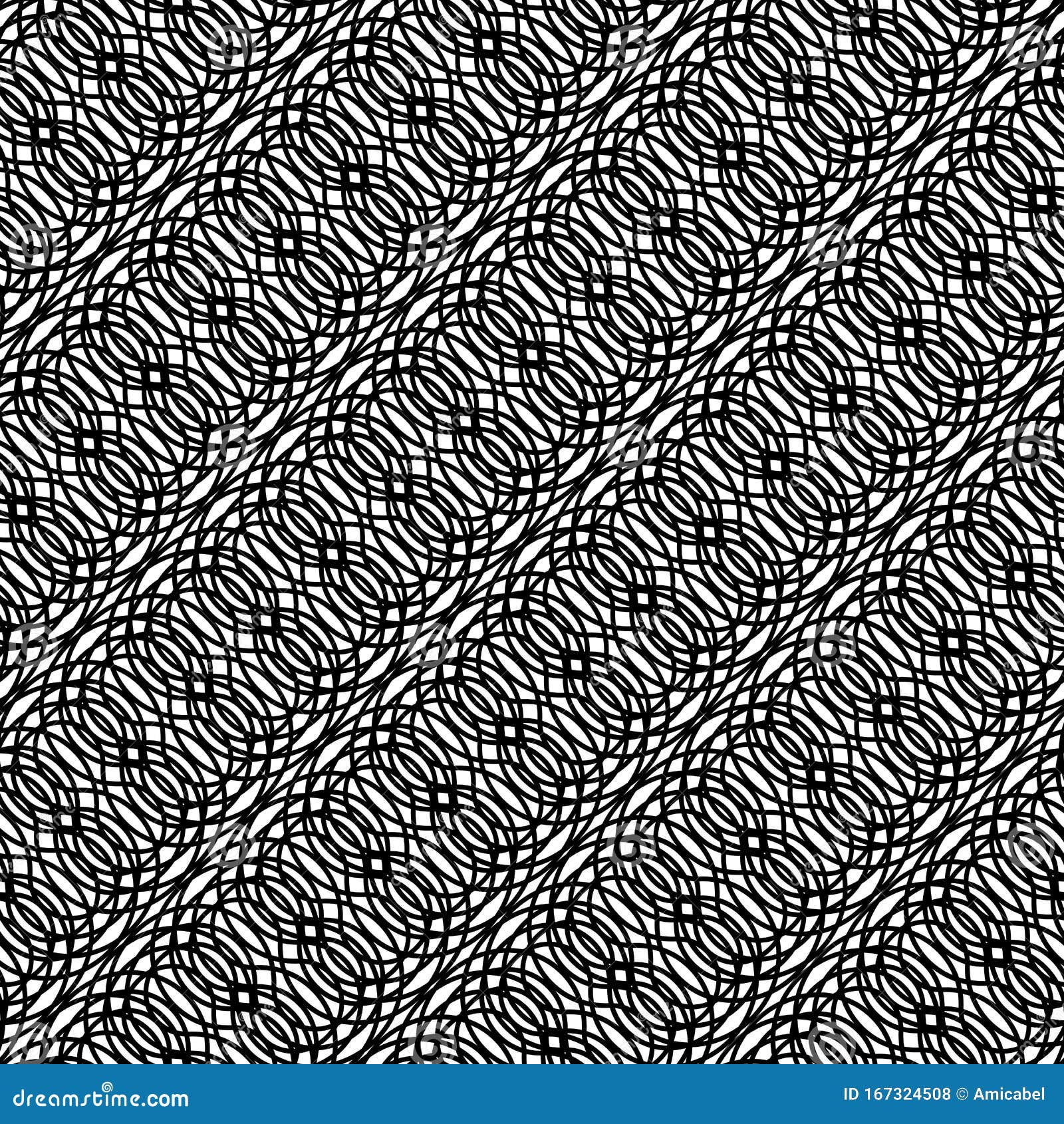 Design Seamless Monochrome Grating Pattern Stock Vector - Illustration ...