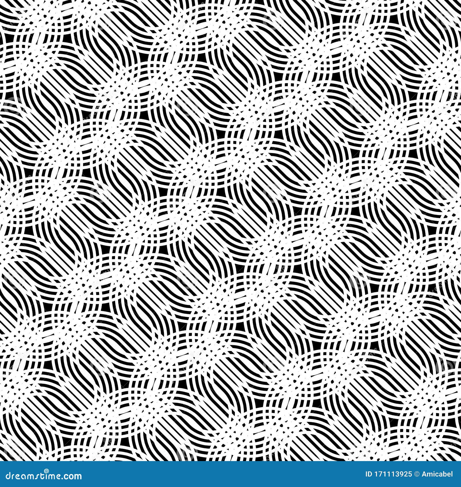 Design Seamless Monochrome Grating Pattern Stock Vector - Illustration ...