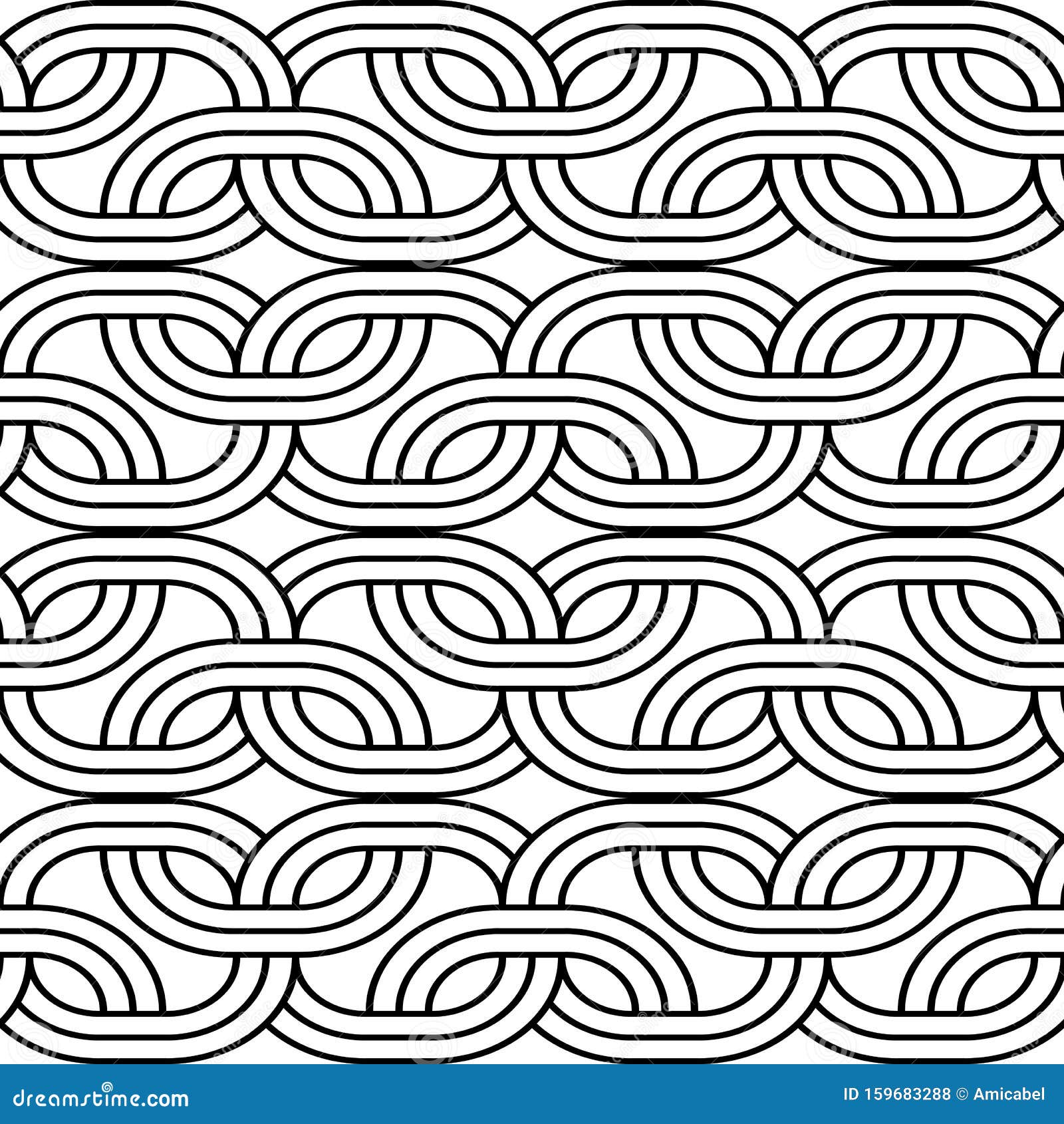 Design Seamless Monochrome Grating Pattern Stock Vector - Illustration ...
