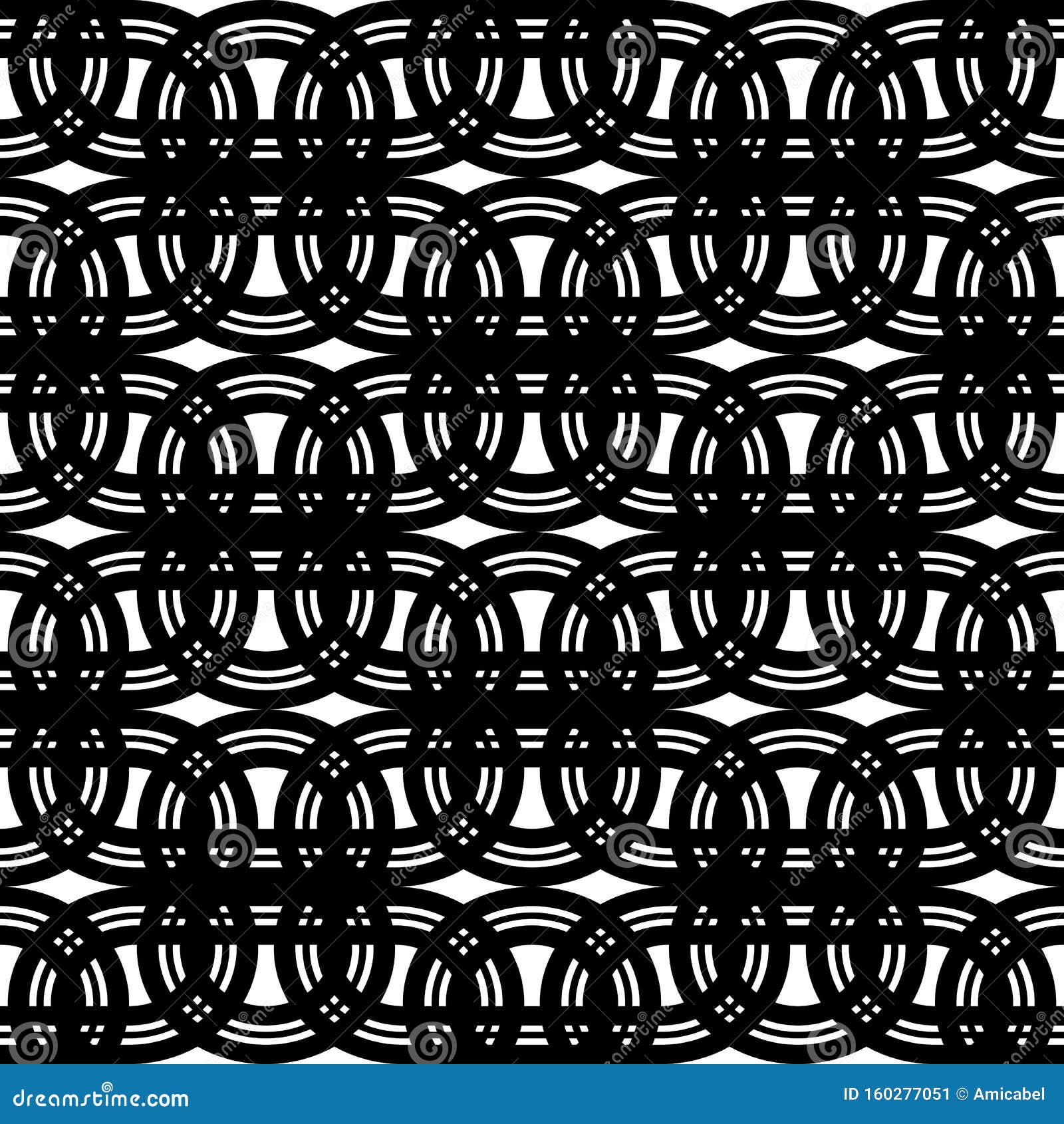 Design Seamless Monochrome Grating Pattern Stock Vector - Illustration ...