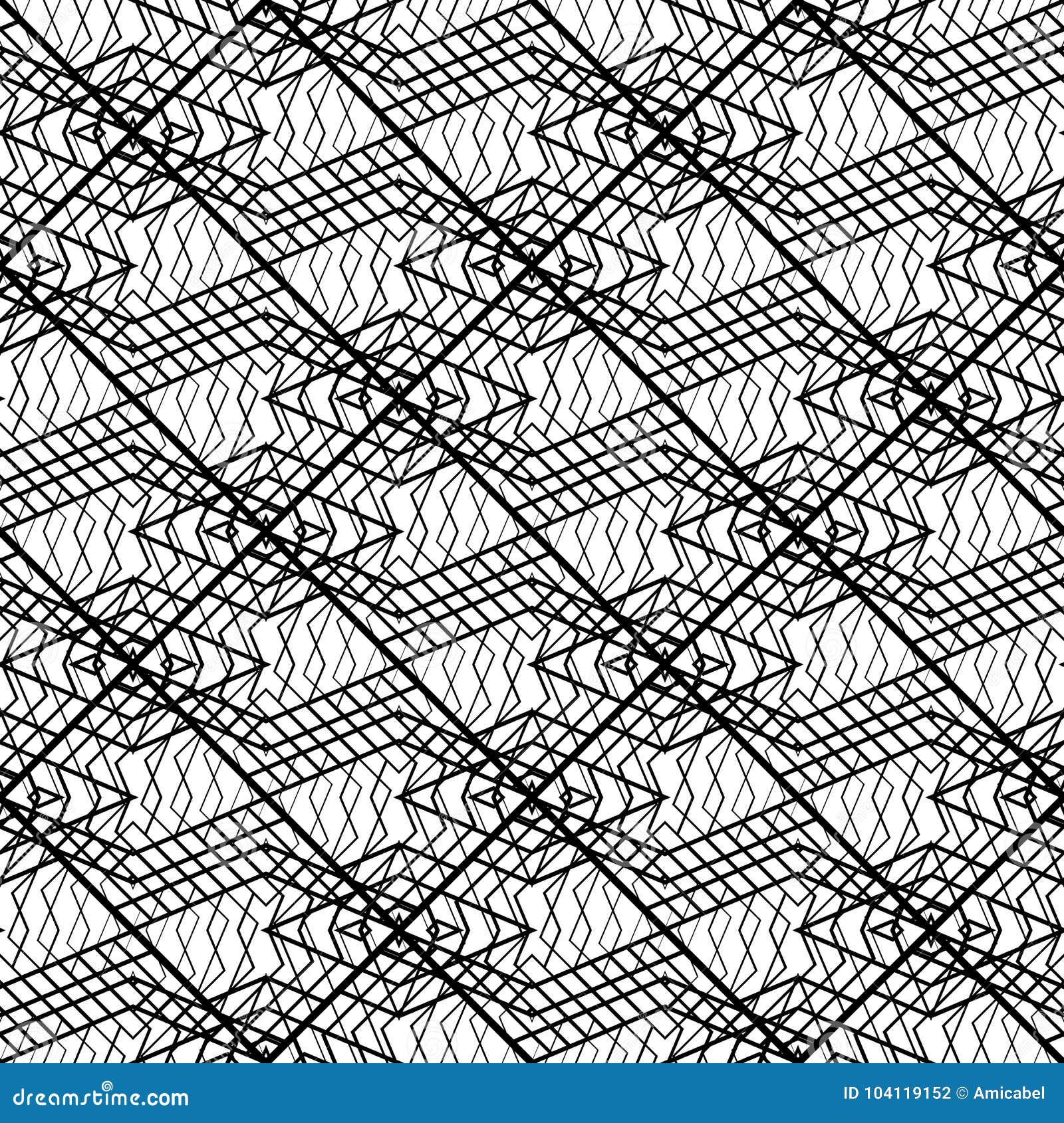 Design Seamless Monochrome Grating Pattern Stock Vector - Illustration ...