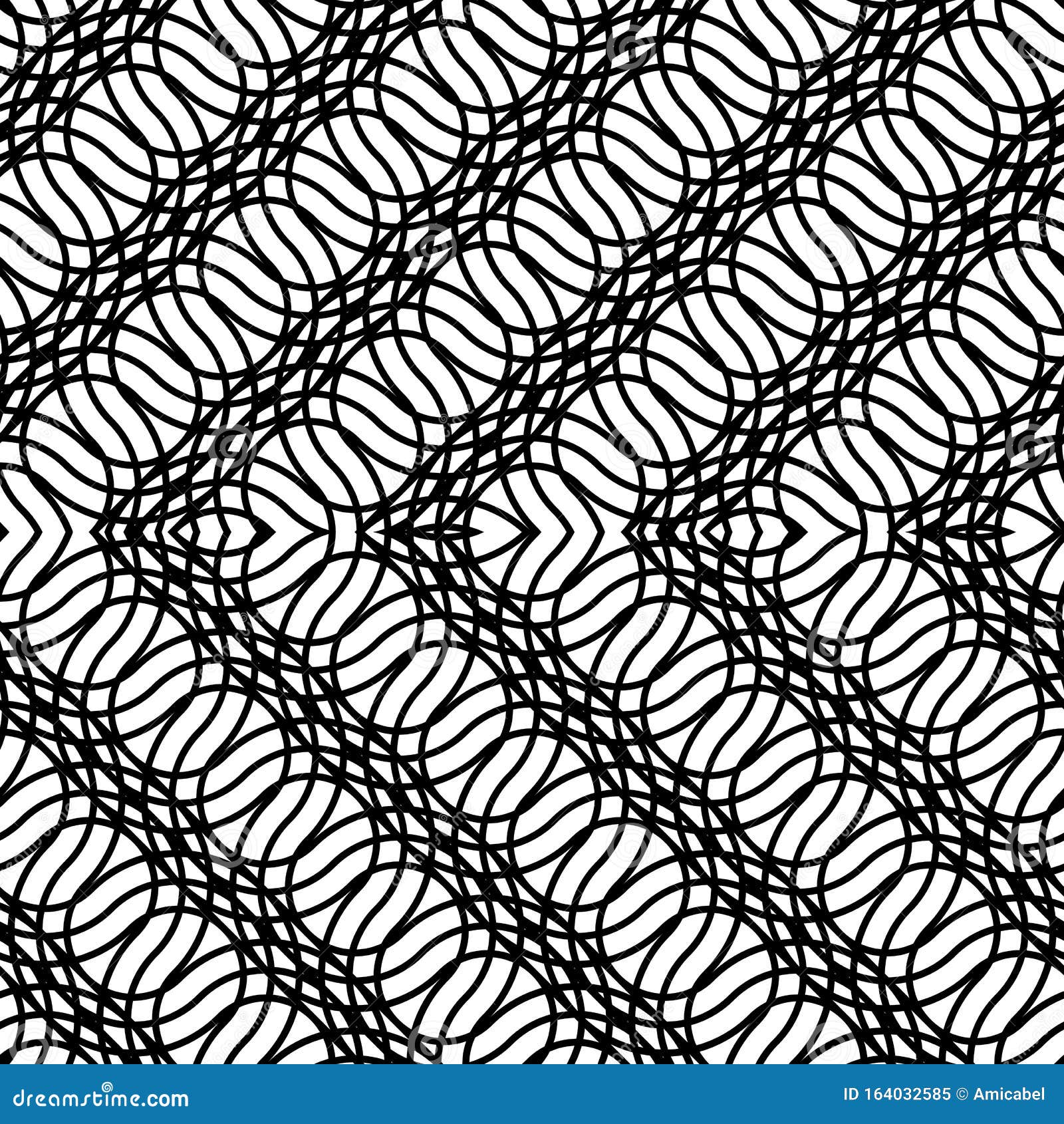 Design Seamless Monochrome Grating Pattern Stock Vector - Illustration ...