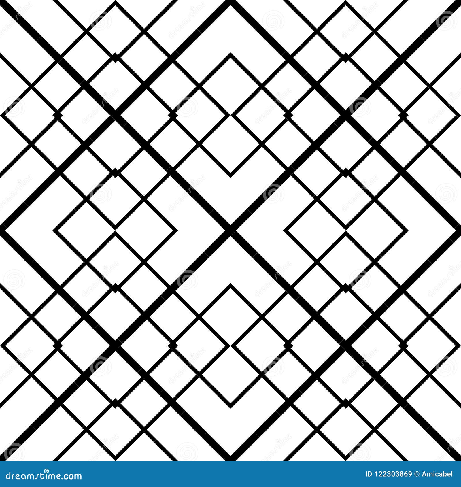 Design Seamless Monochrome Grating Pattern Stock Vector - Illustration ...