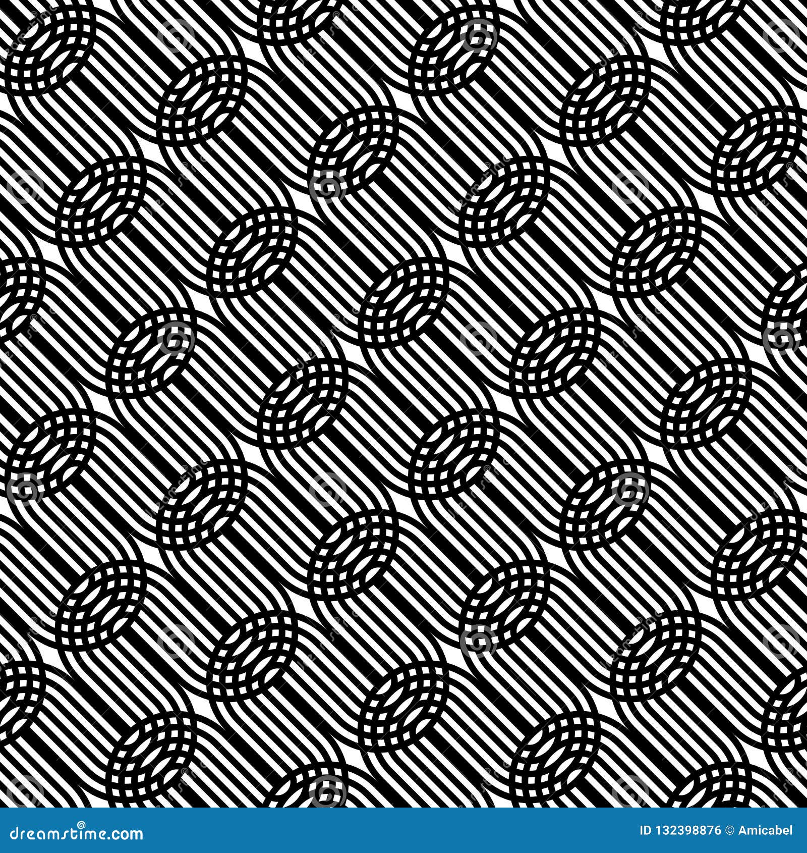Design Seamless Monochrome Grating Pattern Stock Vector - Illustration ...