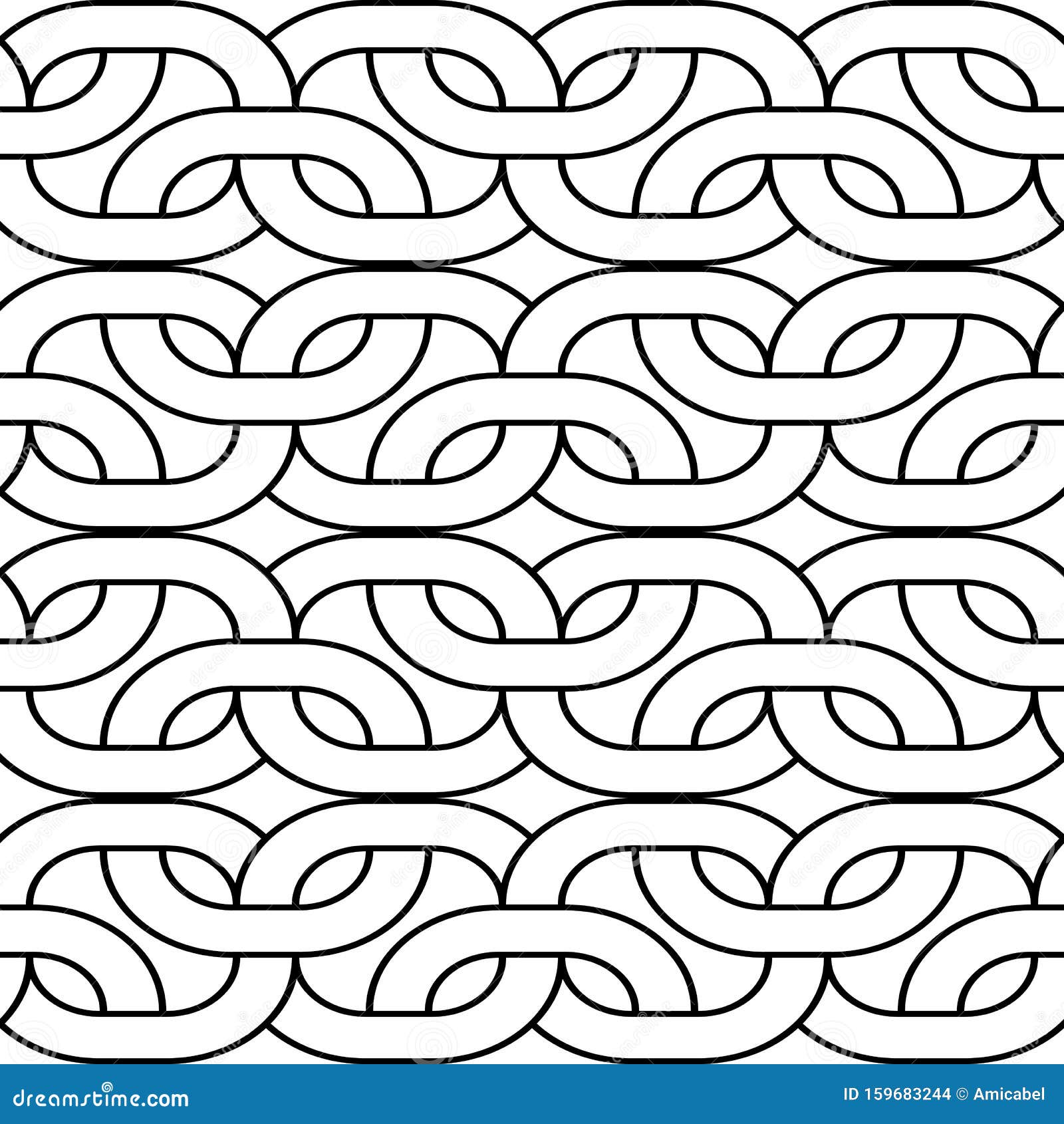 Design Seamless Monochrome Grating Pattern Stock Vector - Illustration ...