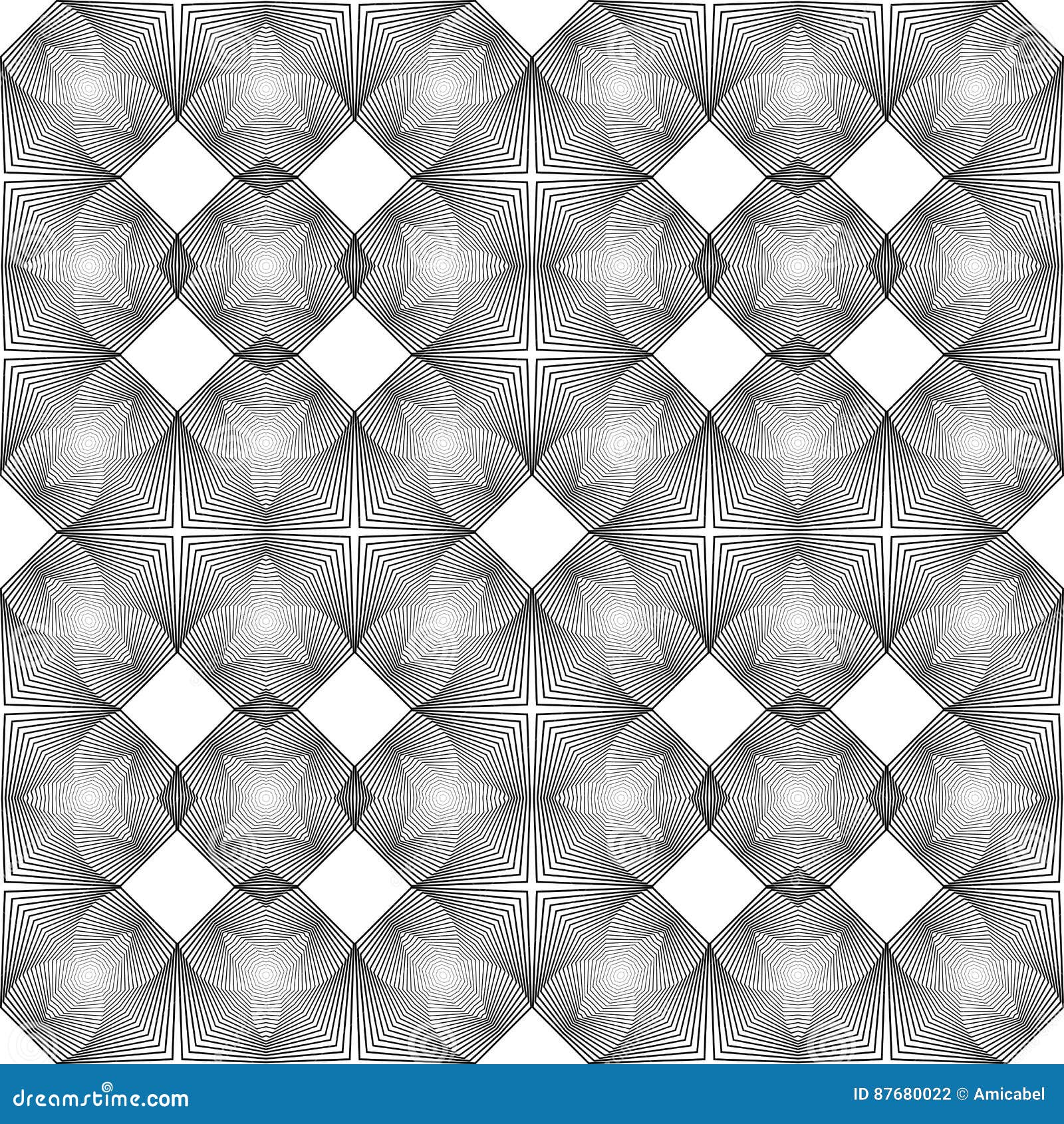 Design Seamless Monochrome Grid Pattern Stock Vector - Illustration of ...