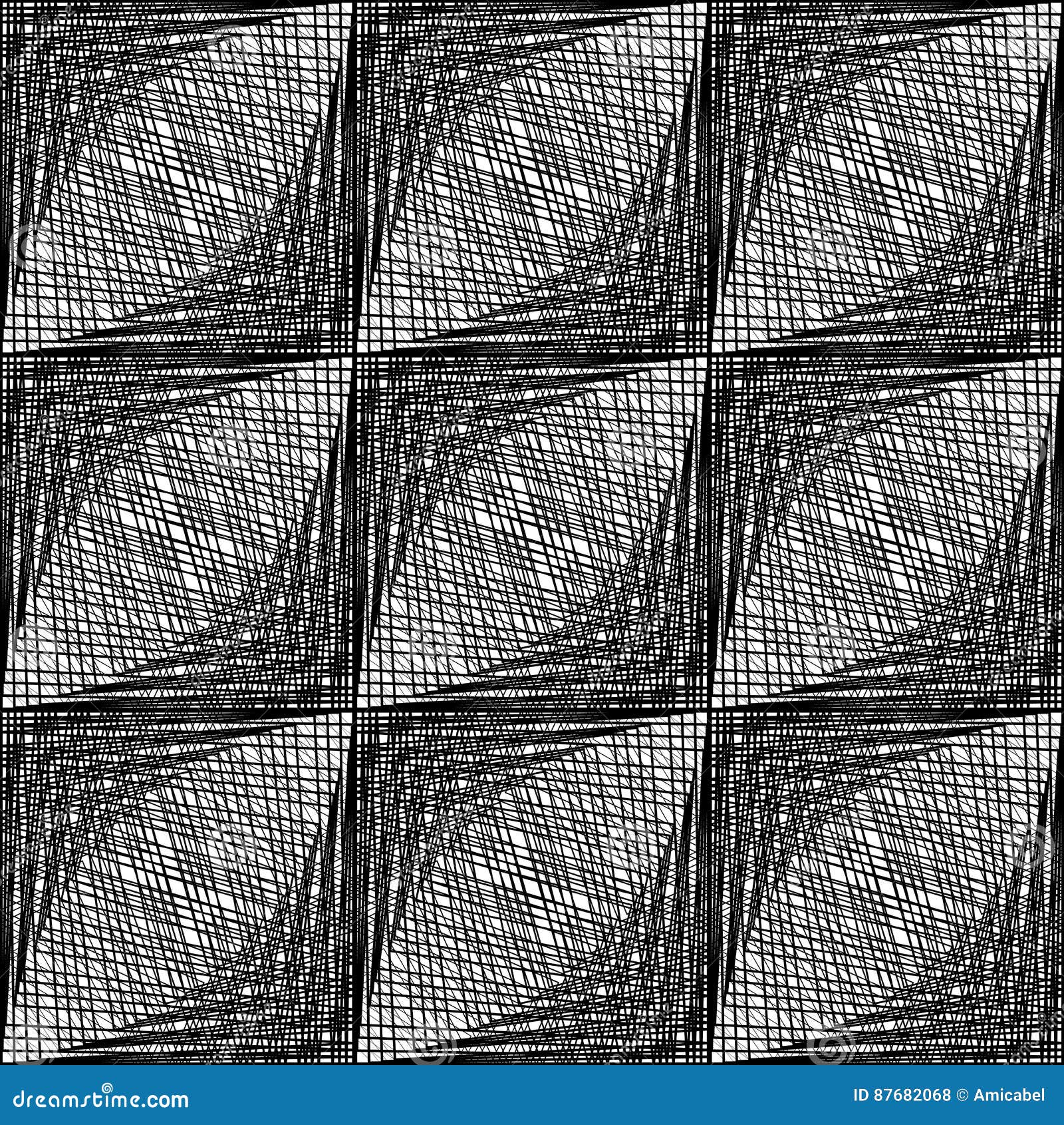 Design Seamless Monochrome Grid Pattern Stock Vector - Illustration of ...
