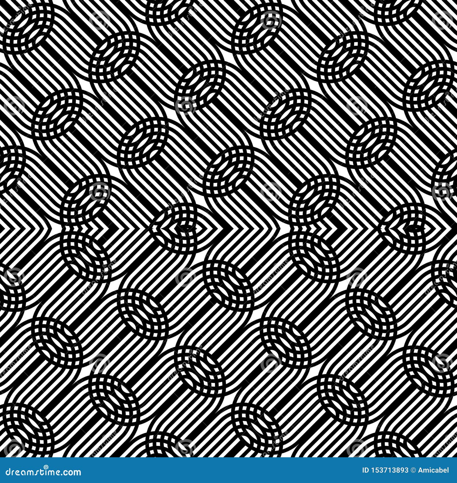 Design Seamless Monochrome Grid Pattern Stock Vector - Illustration of ...