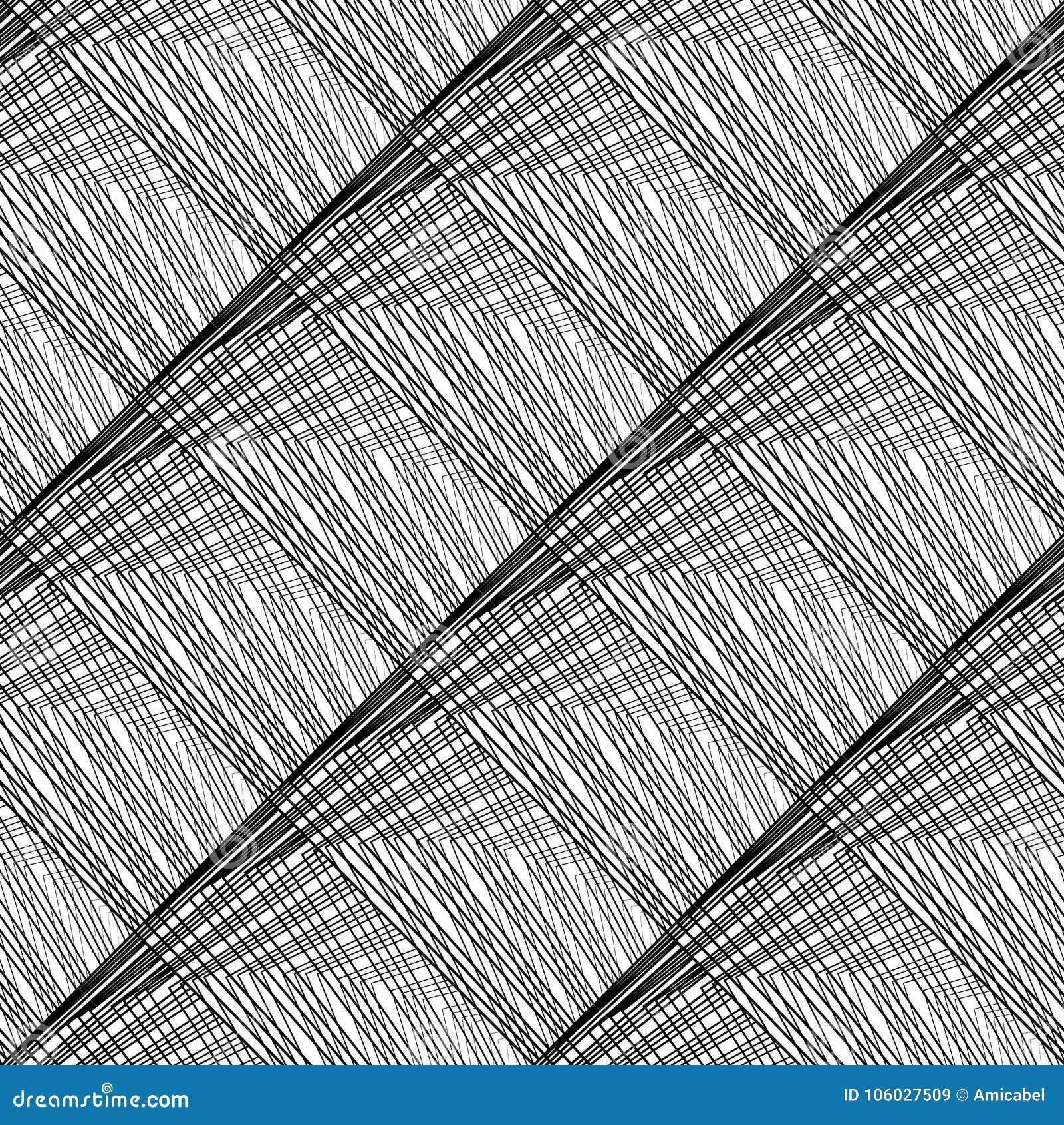 Design Seamless Monochrome Grid Pattern Stock Vector - Illustration of ...