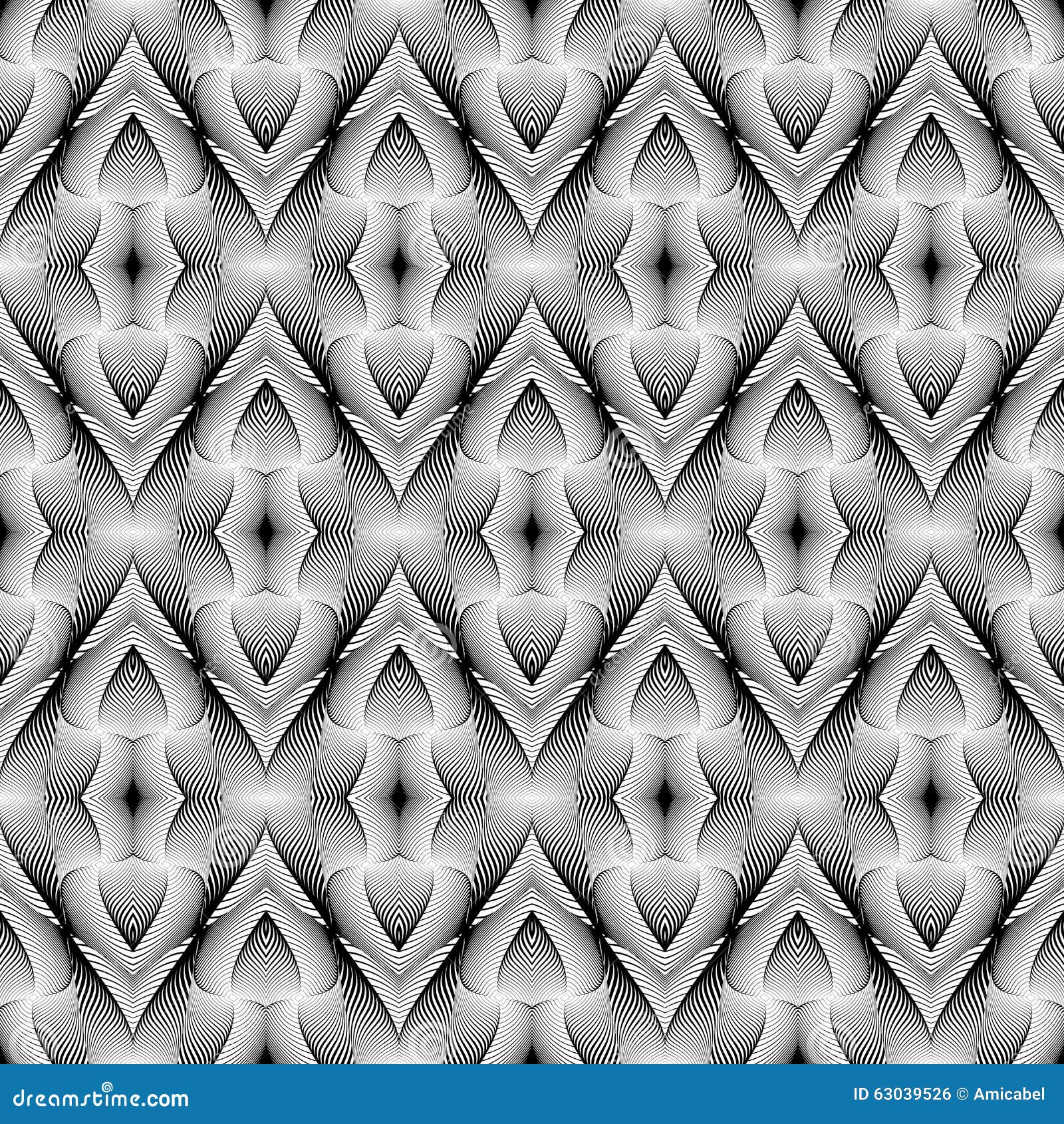 Design Seamless Monochrome Lines Pattern Stock Vector - Illustration of ...