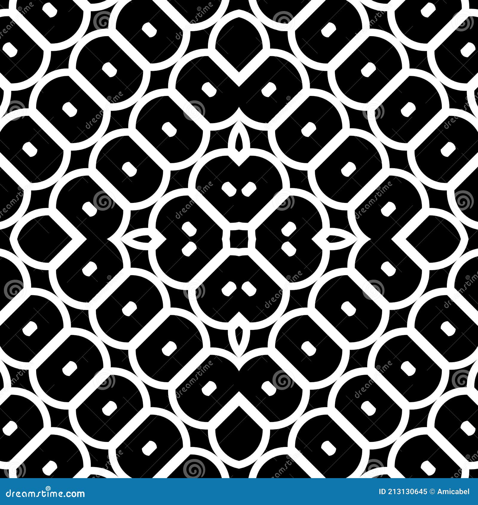 Design Seamless Monochrome Pattern Stock Vector - Illustration of ...