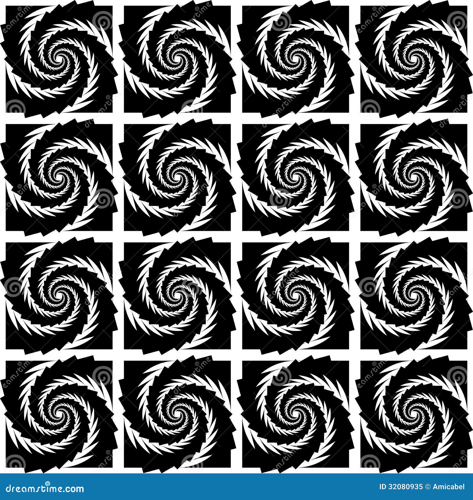 Design Seamless Monochrome Pattern Stock Vector - Illustration of ...
