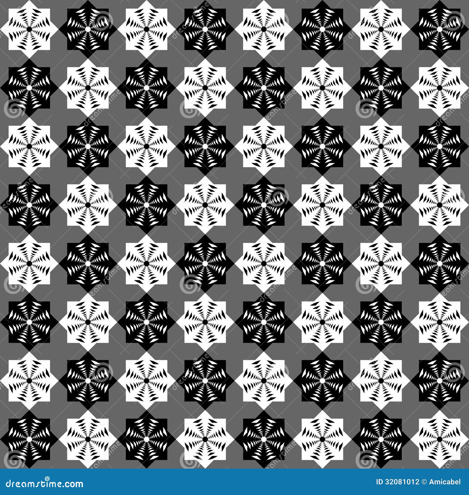 Design Seamless Monochrome Pattern Stock Vector - Illustration of ...