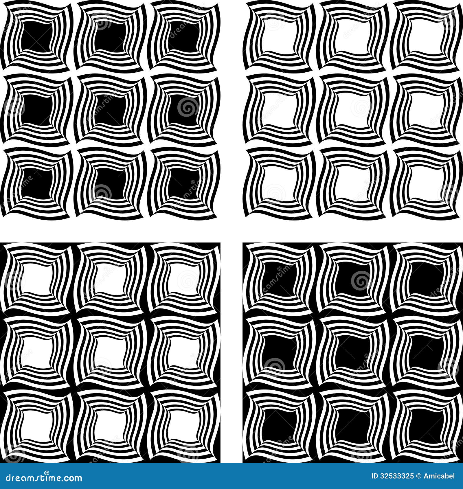 Design Seamless Monochrome Pattern Stock Vector - Illustration of ...