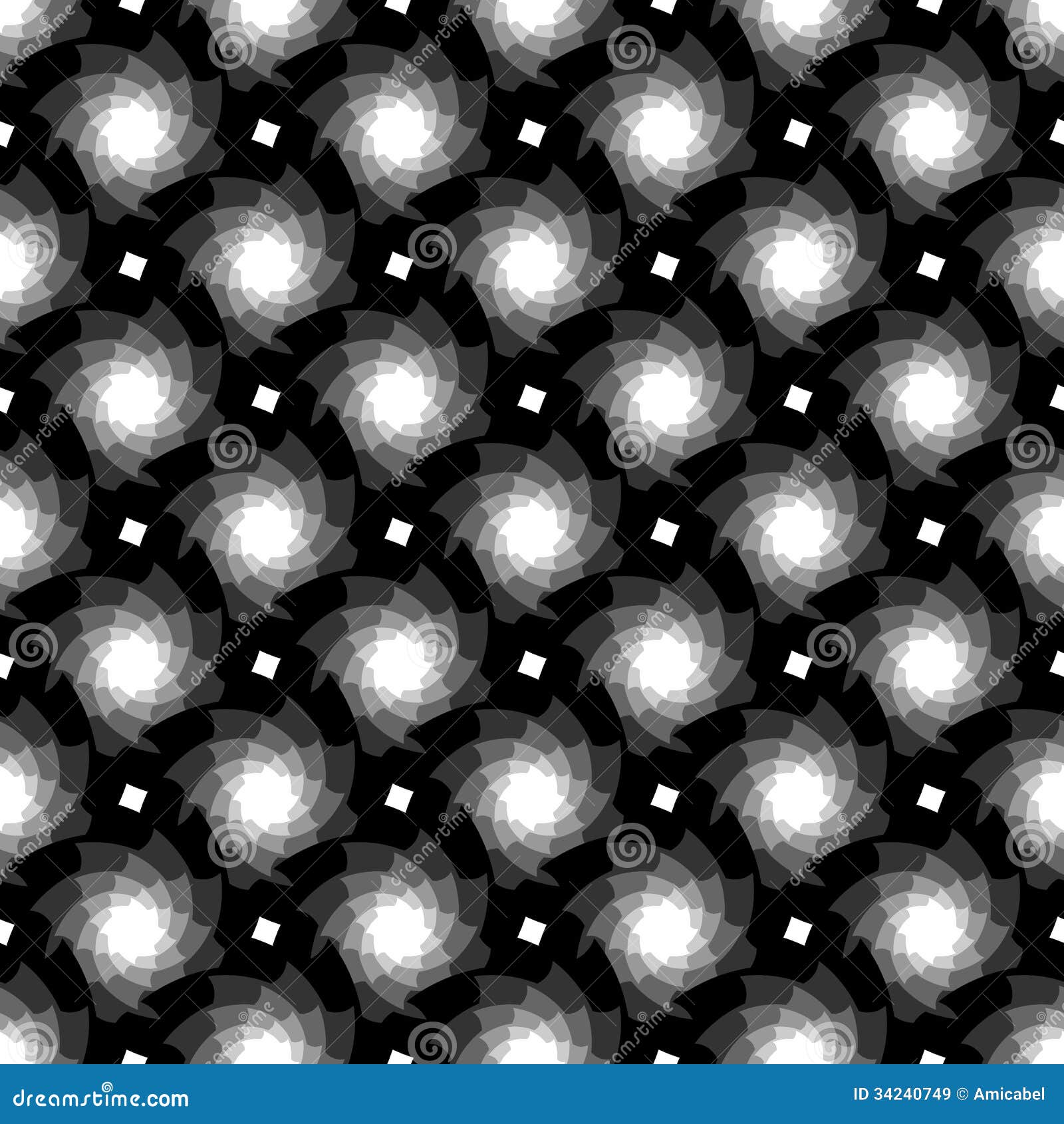 Design Seamless Monochrome Pattern Stock Vector - Illustration of ...