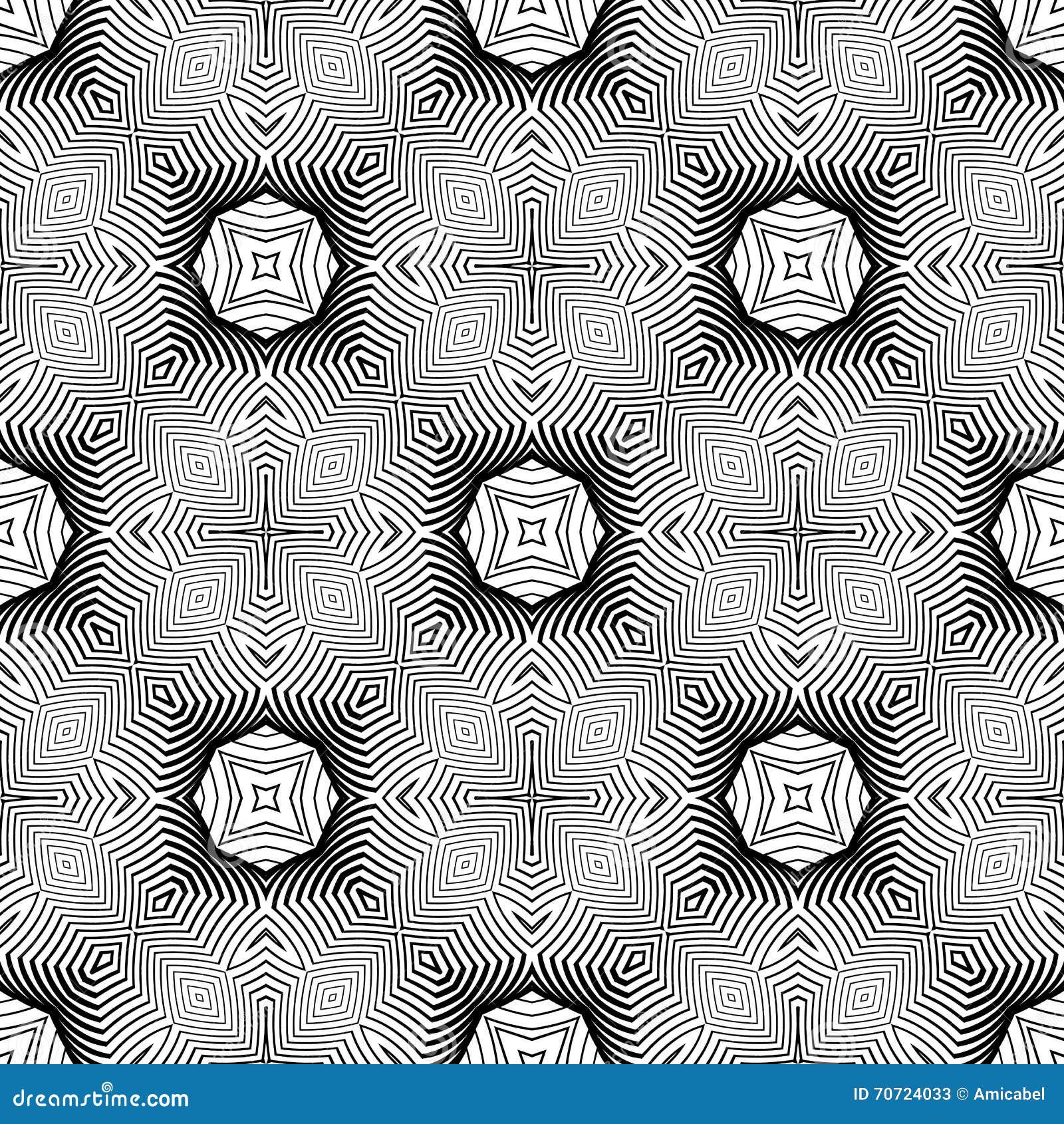 Design Seamless Monochrome Striped Pattern Stock Vector - Illustration ...