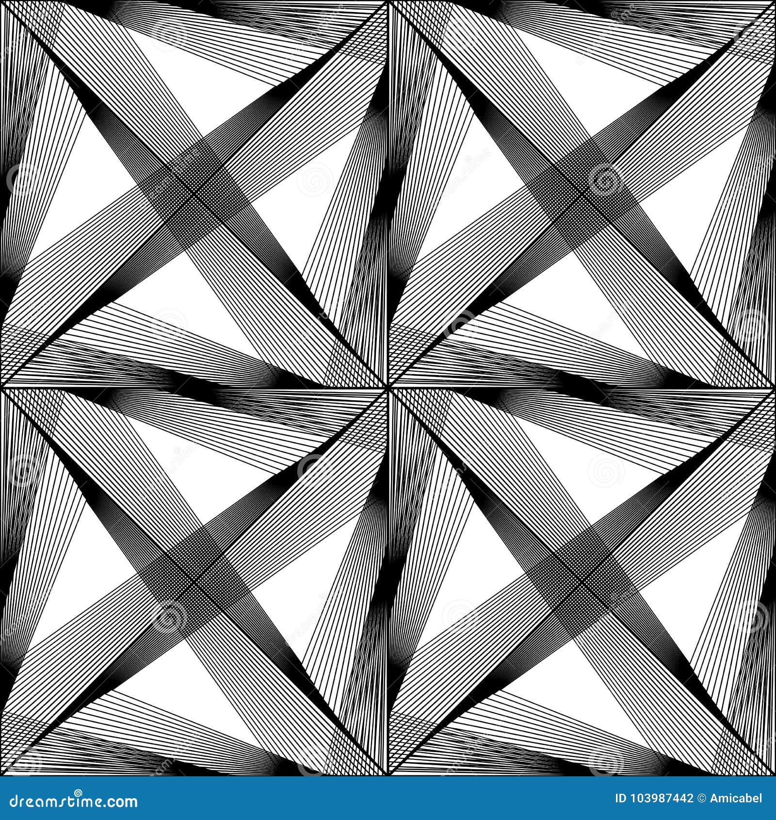 Design Seamless Monochrome Triangle Pattern Stock Vector - Illustration ...