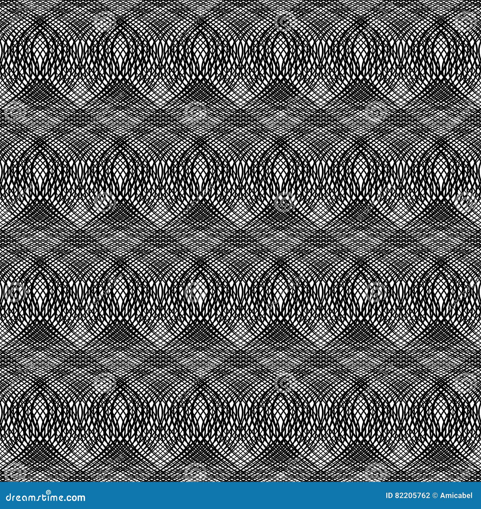 Design Seamless Monochrome Waving Pattern Stock Vector - Illustration ...