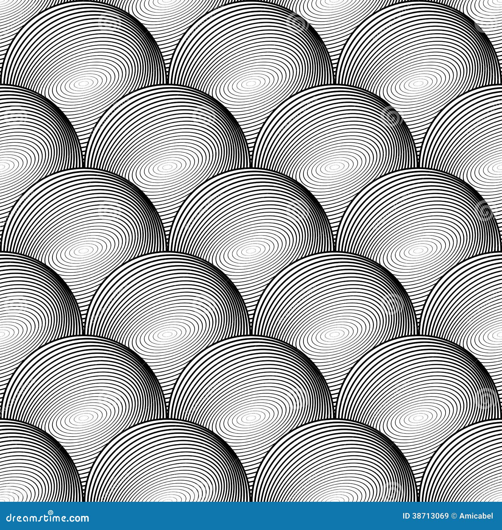 Design Seamless Sphere Geometric Lines Pattern Stock Vector ...