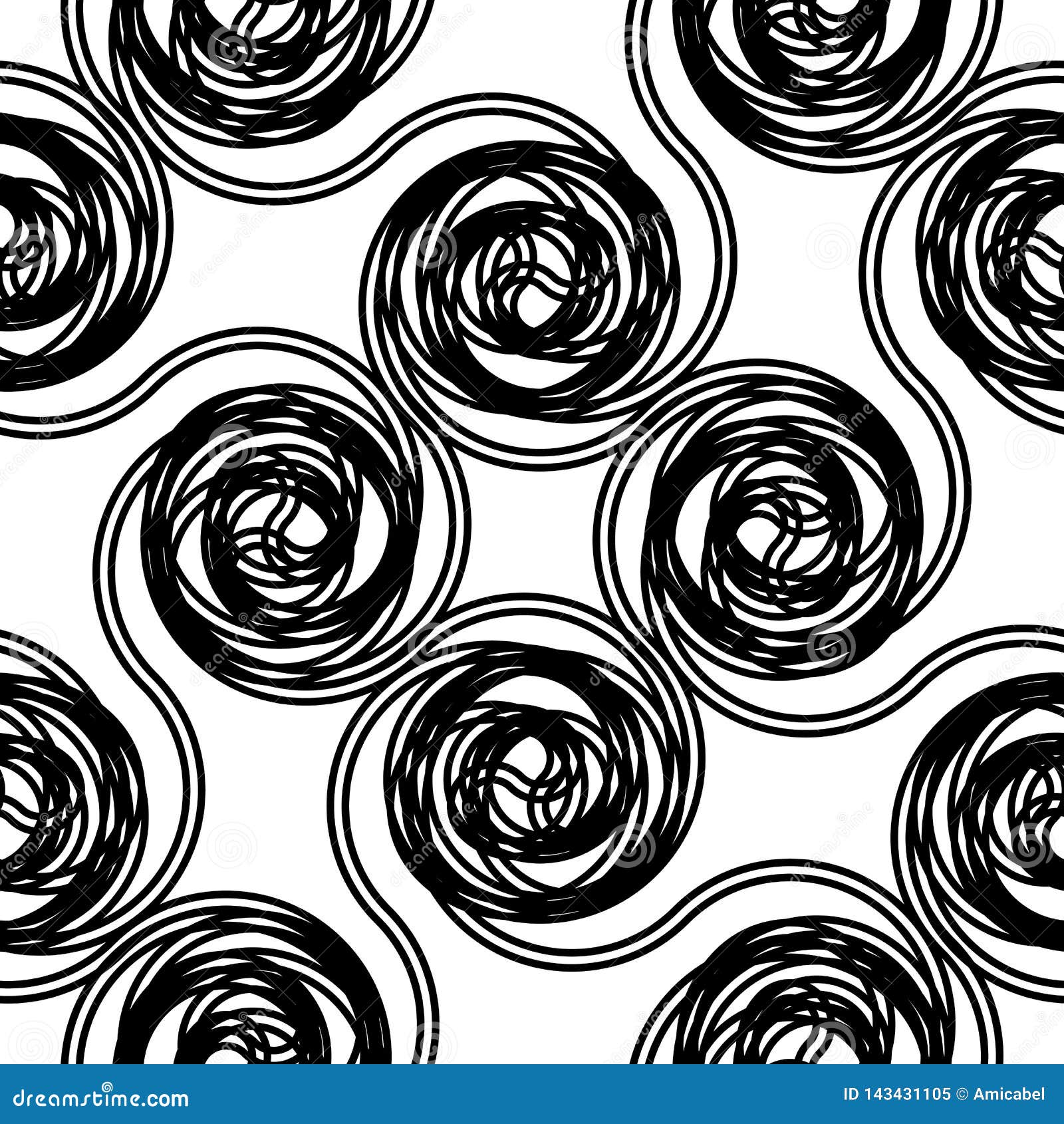 Design Seamless Spiral Pattern Stock Vector - Illustration of ...