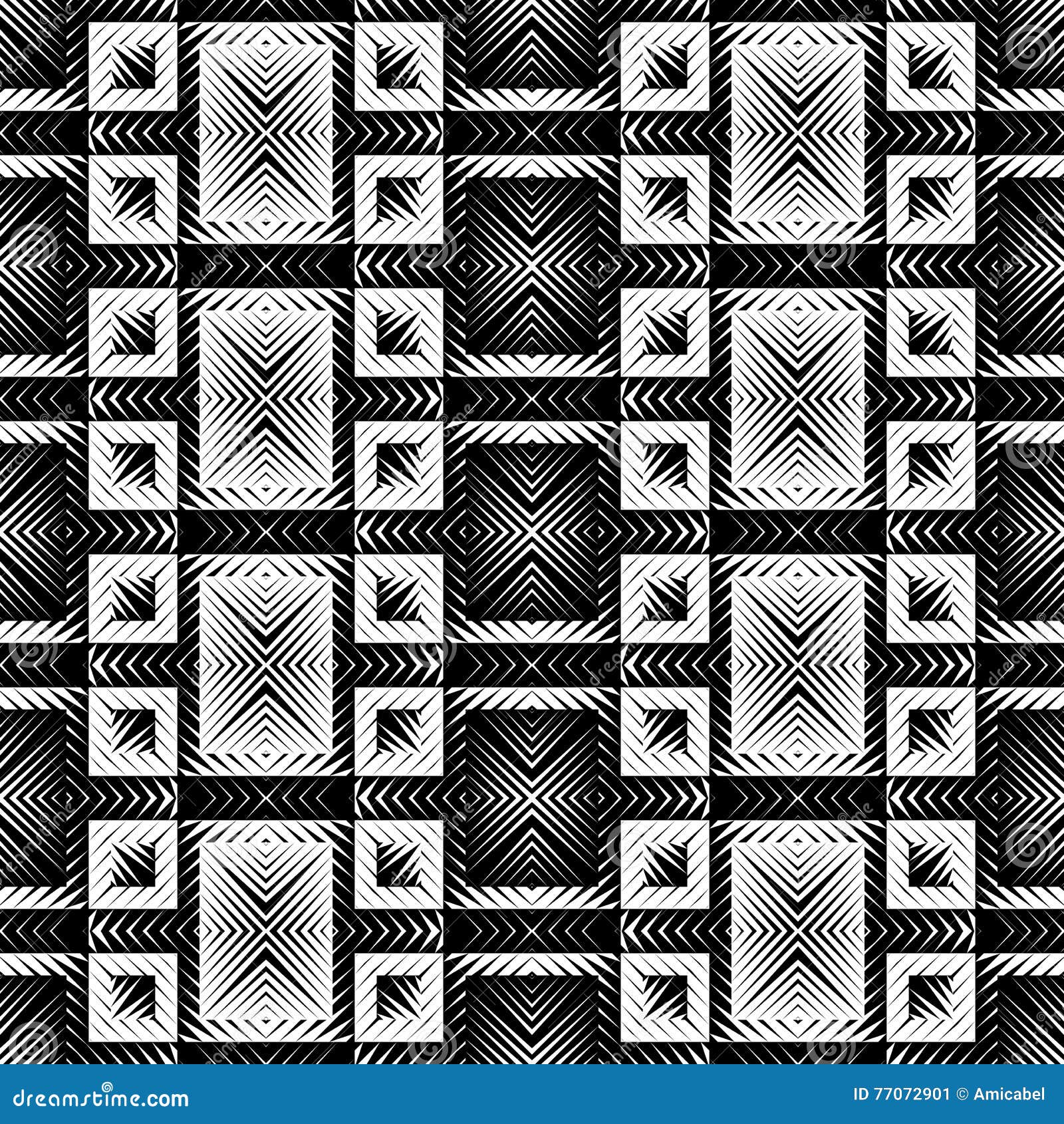 Design Seamless Square Pattern Stock Vector - Illustration of striped ...