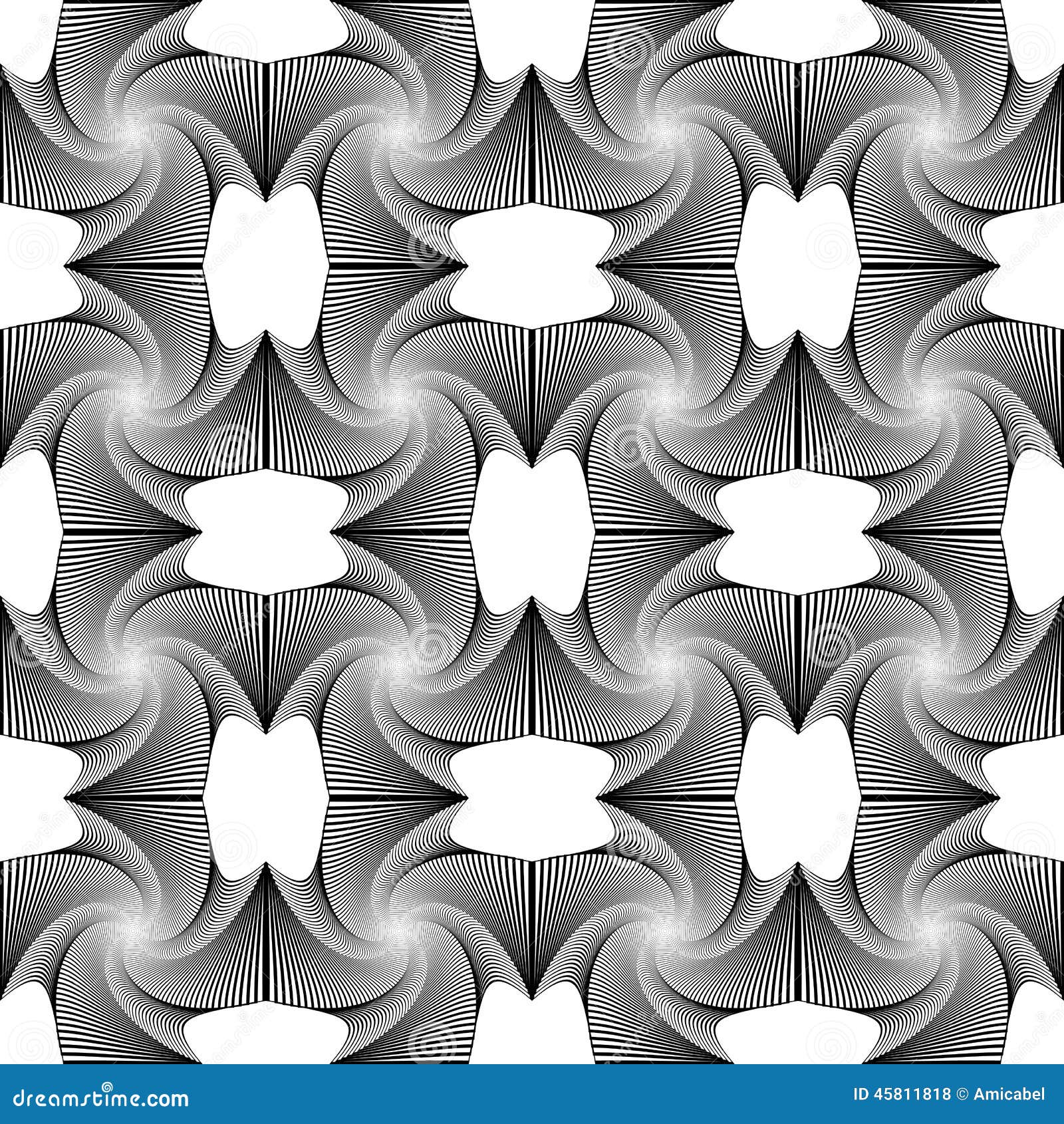 Design Seamless Vortex Geometric Pattern Stock Vector - Illustration of ...